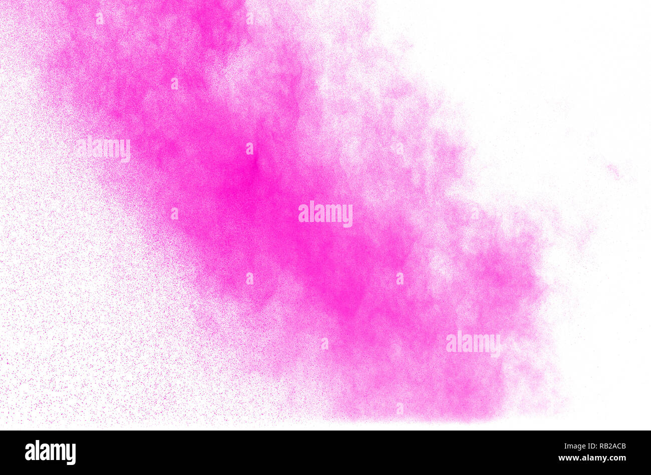 Multi color powder explosion on white background Stock Photo - Alamy