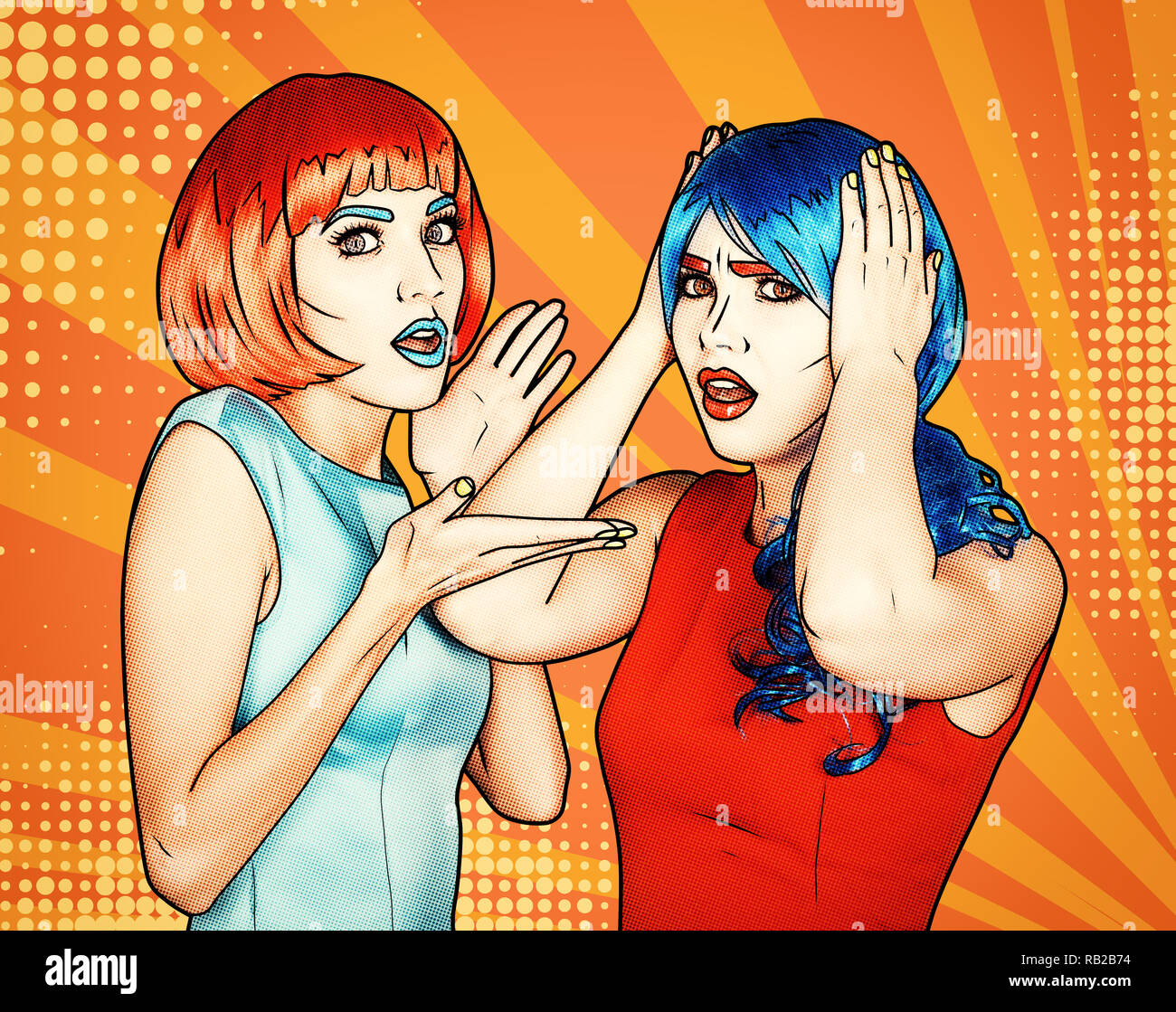 Shocked face cartoon hi-res stock photography and images - Alamy