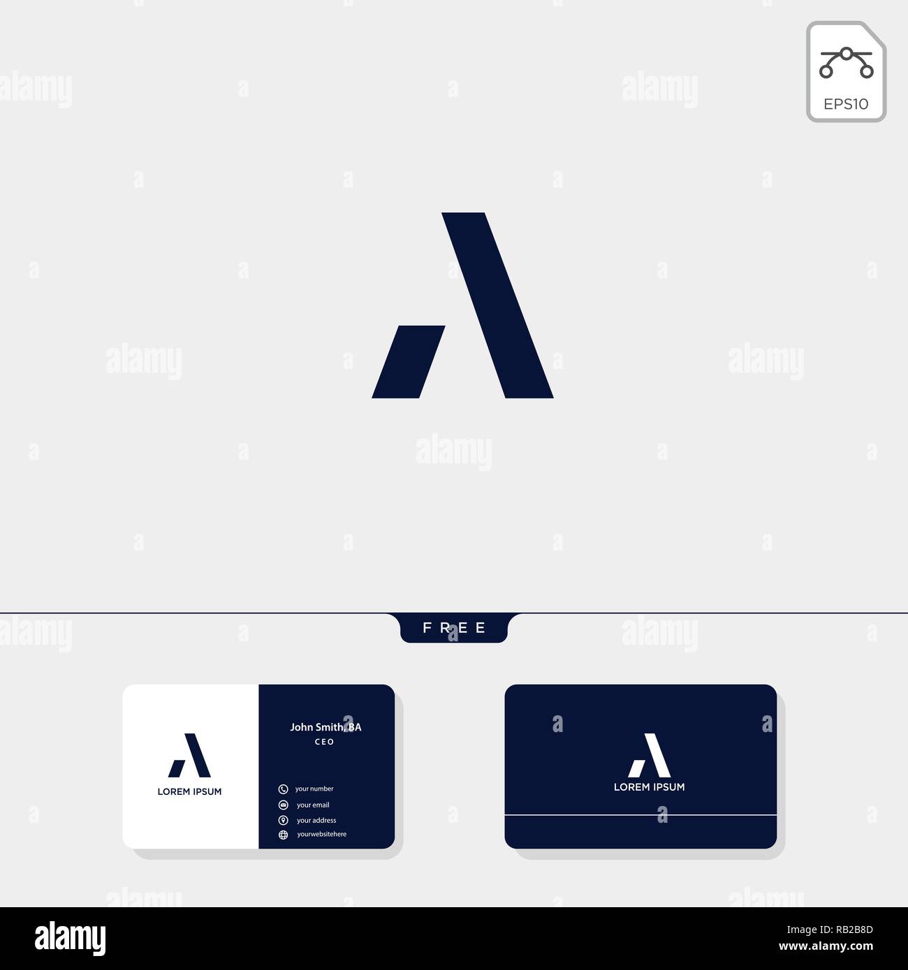 premium abstract initial A, logo template vector illustration and logo ...