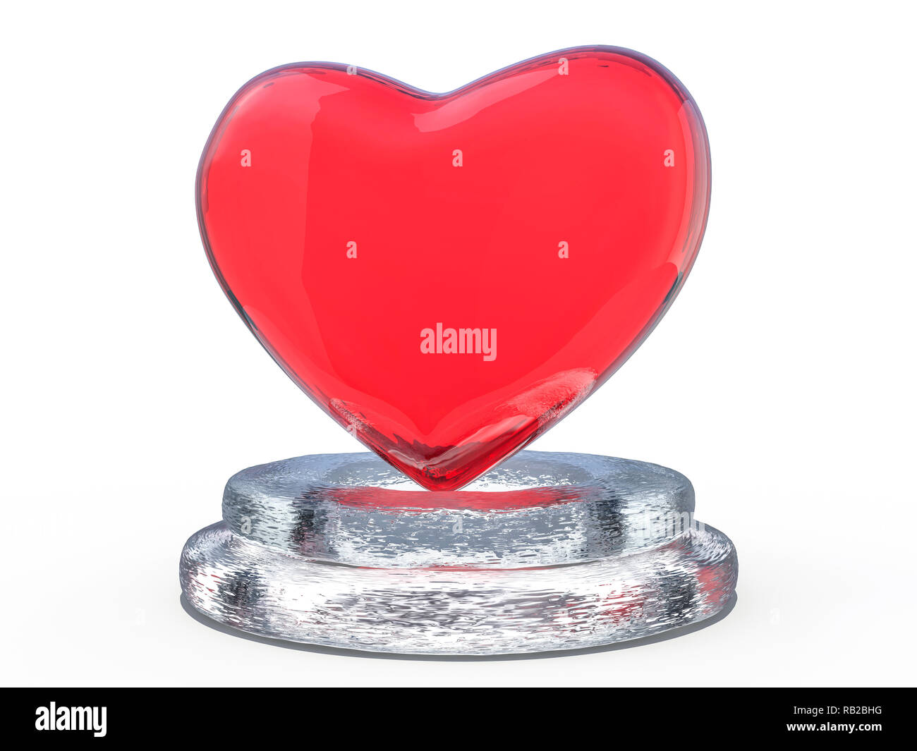Red transparent heart in Cut Out Stock Images & Pictures - Alamy