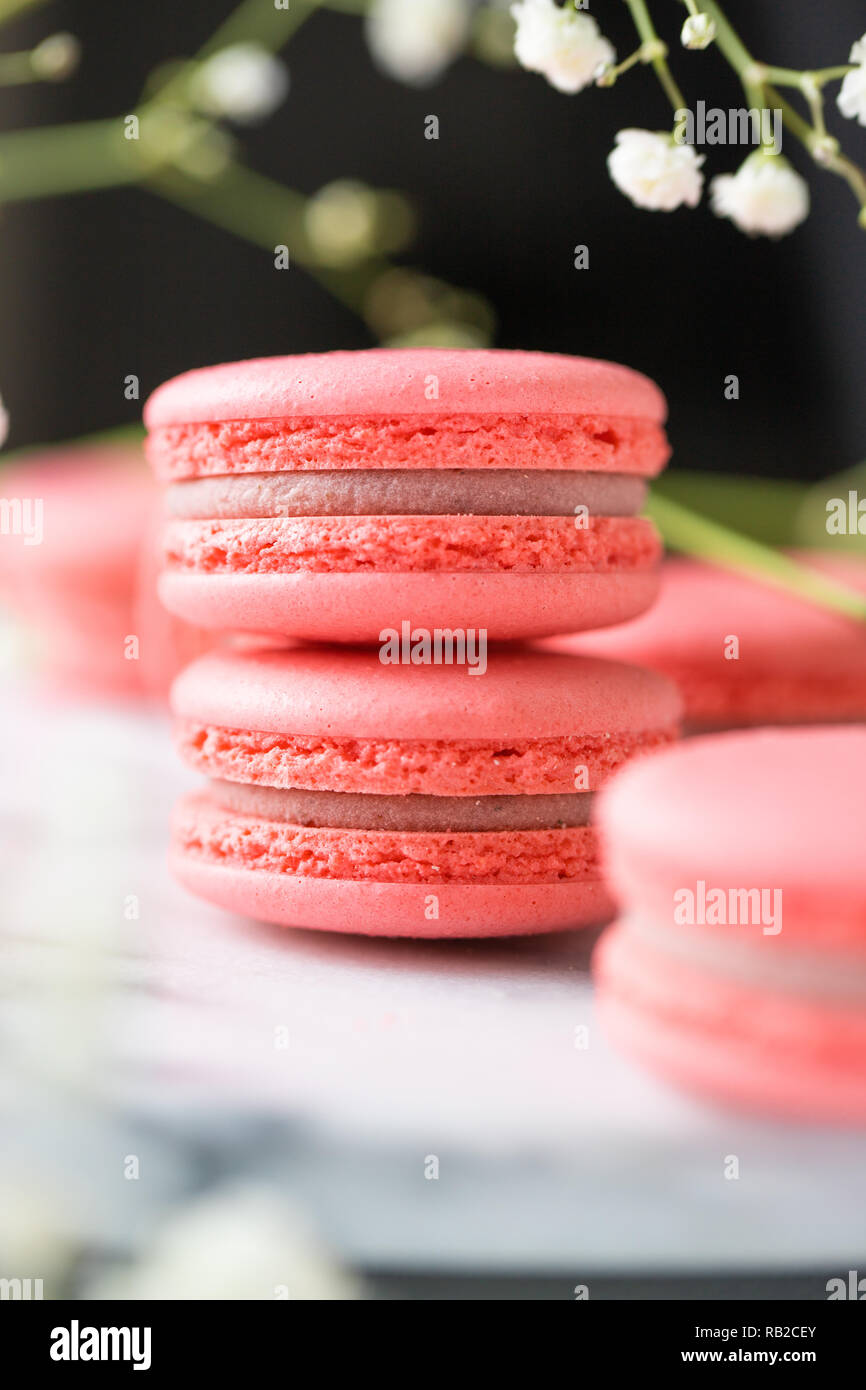 Still life macaroon cakes hi-res stock photography and images - Alamy