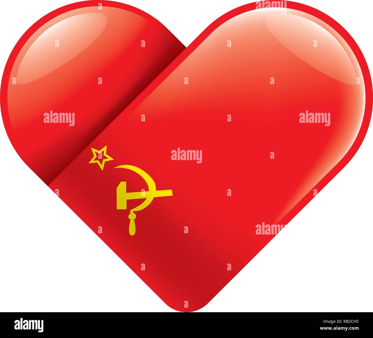 The red flag of the USSR. Vector illustration on white background Stock ...