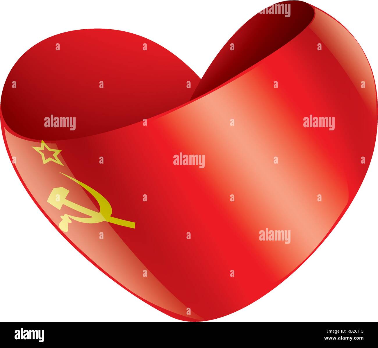 The red flag of the USSR. Vector illustration on white background Stock ...