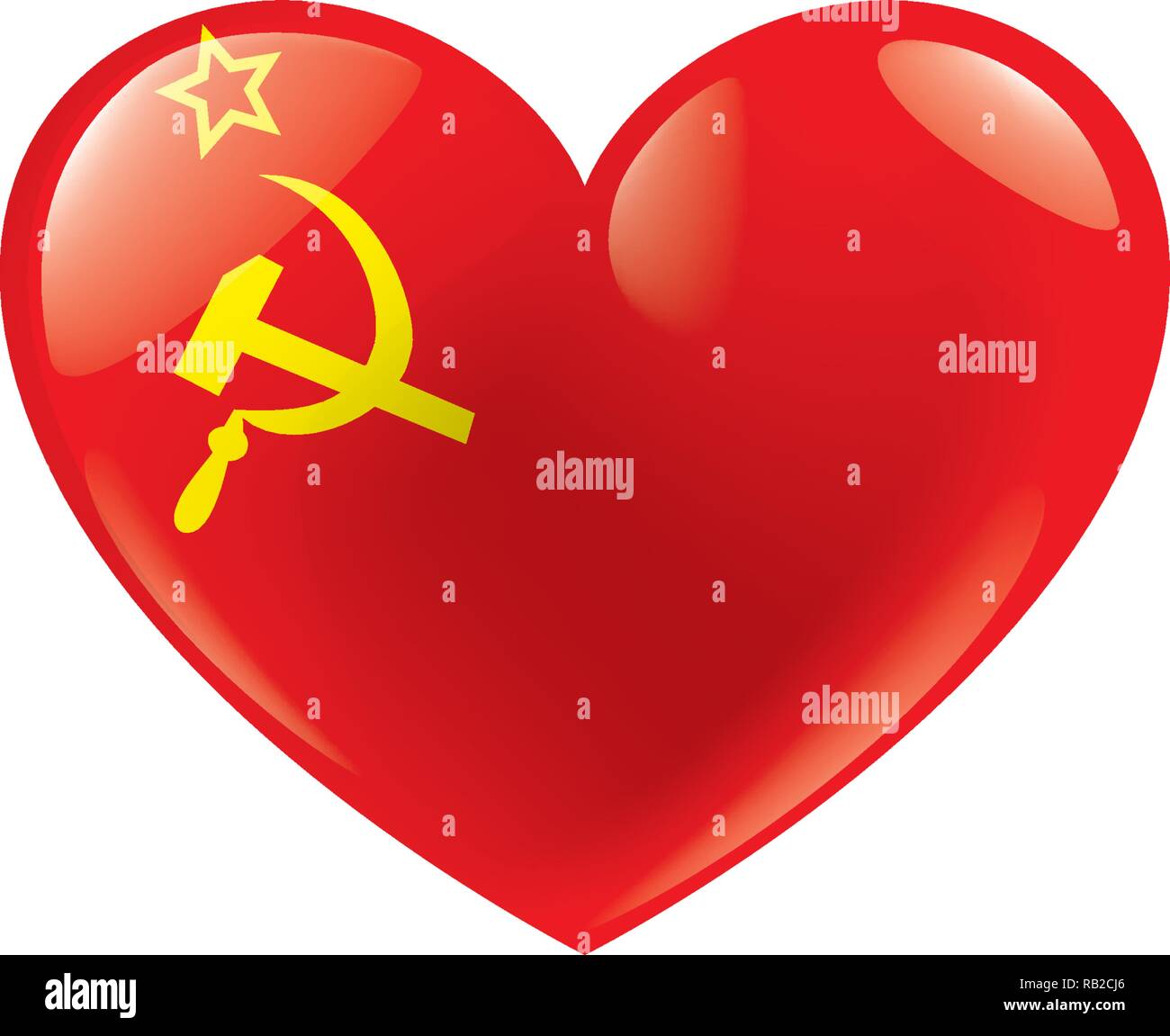 The red flag of the USSR. Vector illustration on white background Stock ...