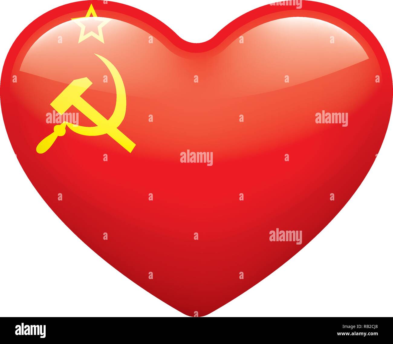 The red flag of the USSR. Vector illustration on white background Stock ...
