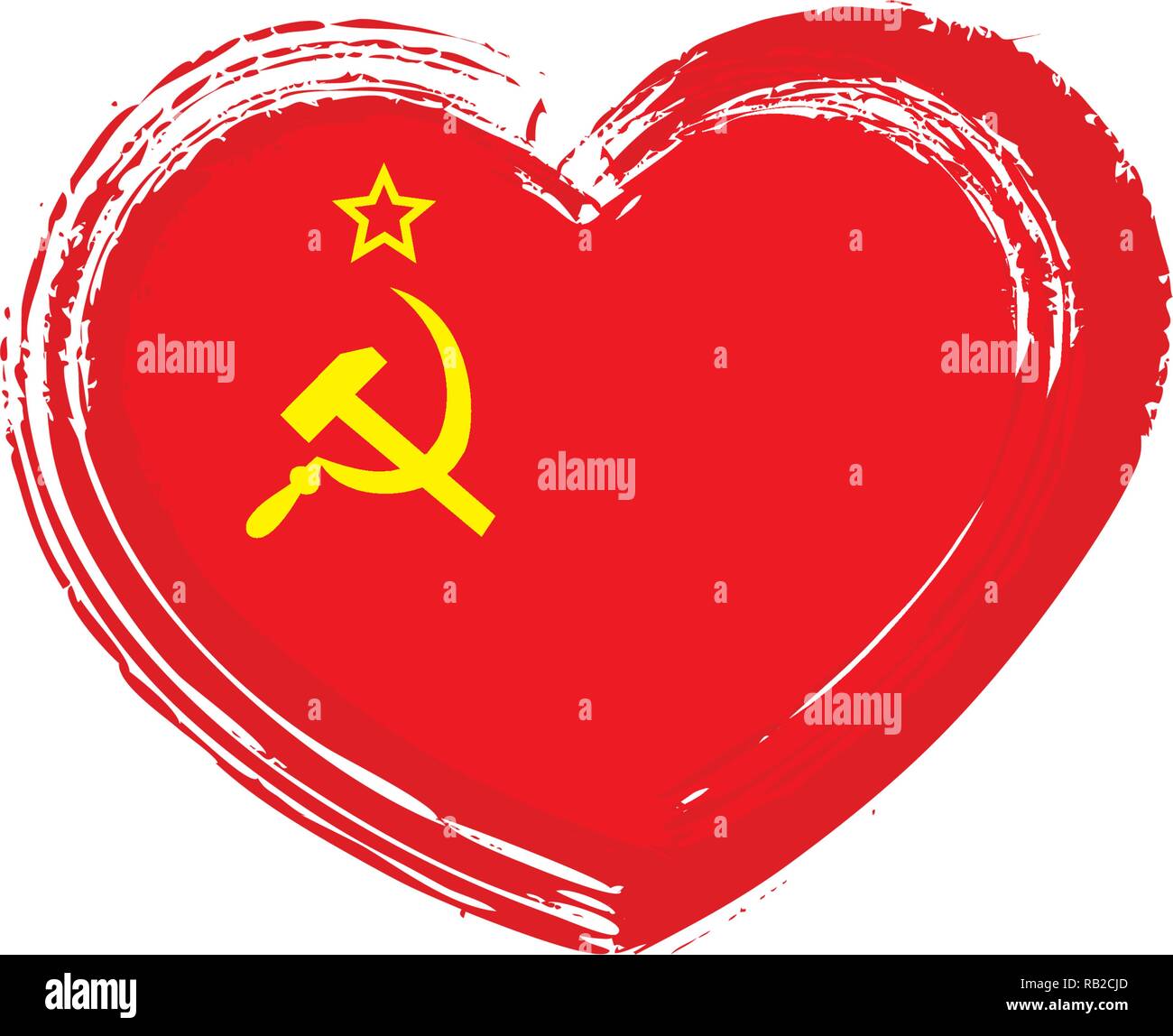 The red flag of the USSR. Vector illustration on white background Stock ...