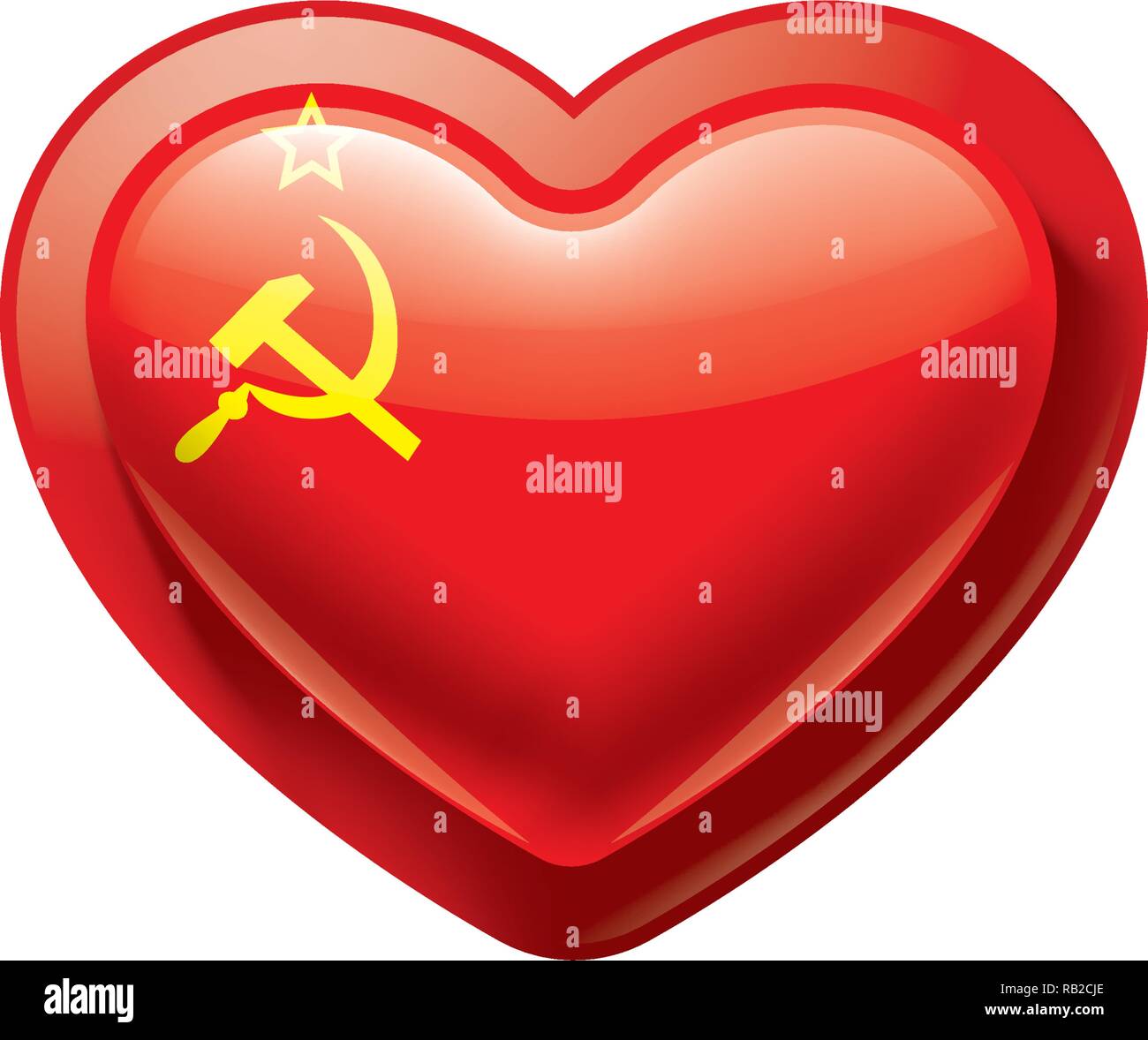 The red flag of the USSR. Vector illustration on white background Stock ...