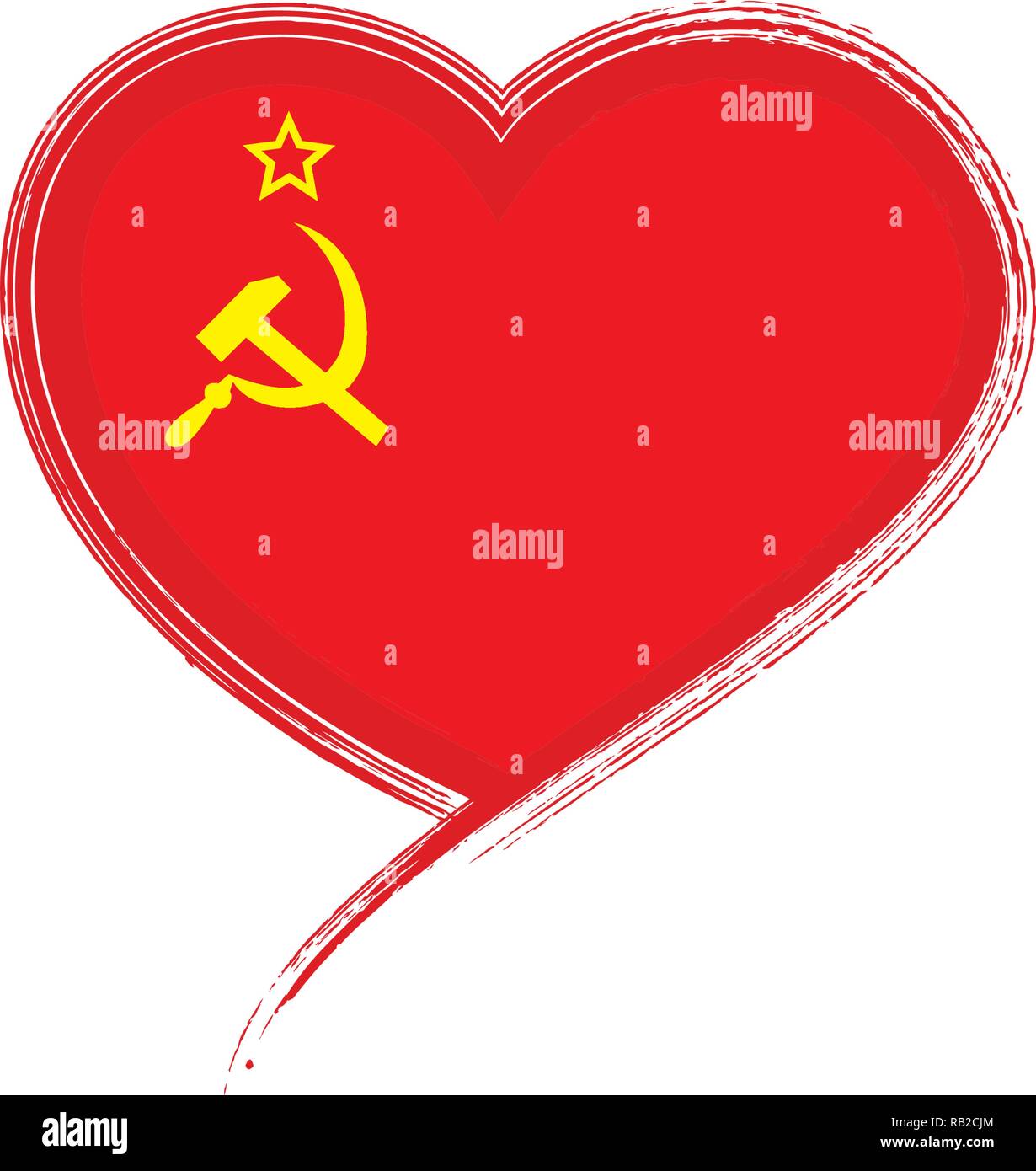 The red flag of the USSR. Vector illustration on white background Stock ...