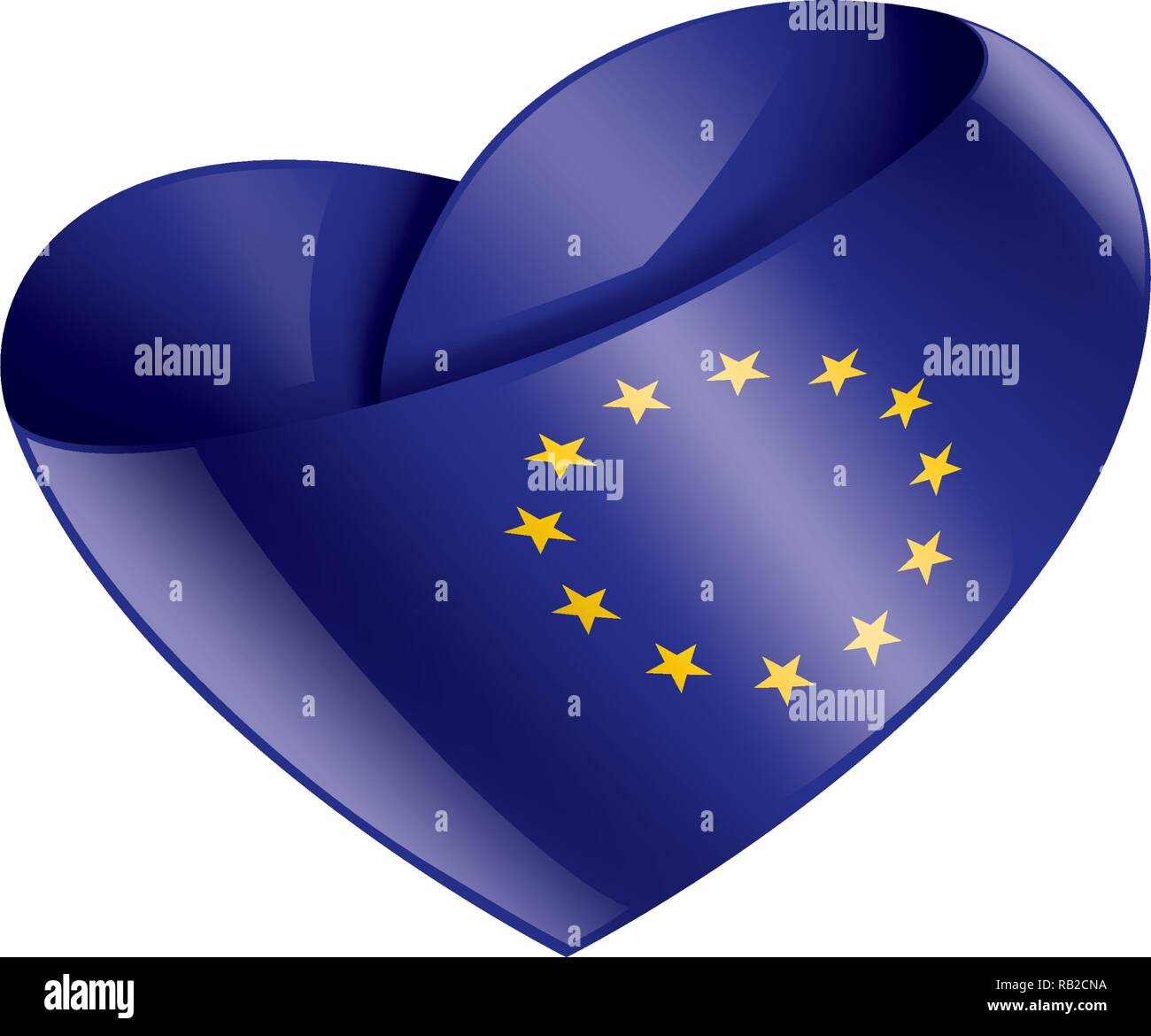 European union flag, vector illustration on a white background Stock ...