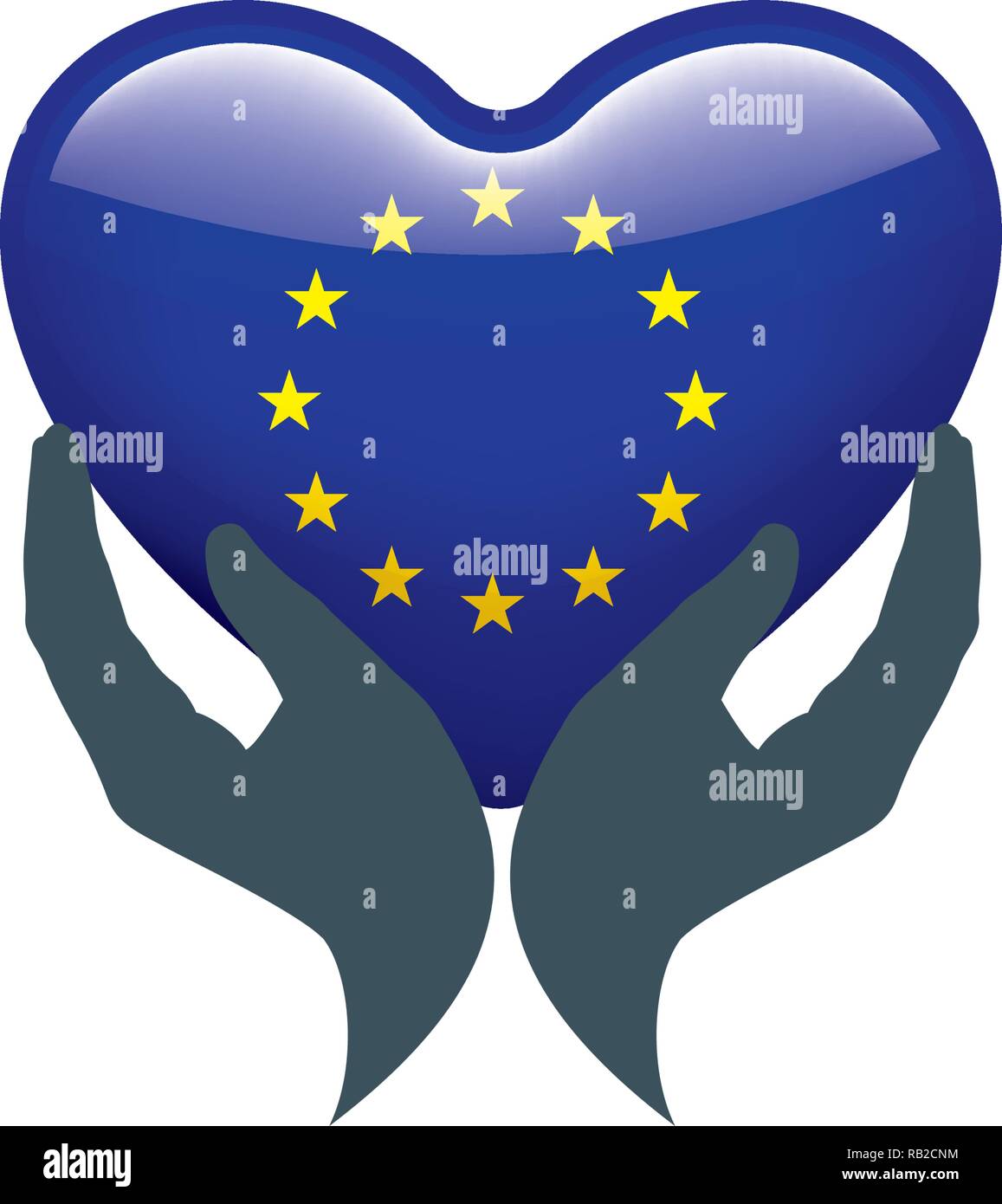European union flag, vector illustration on a white background Stock ...