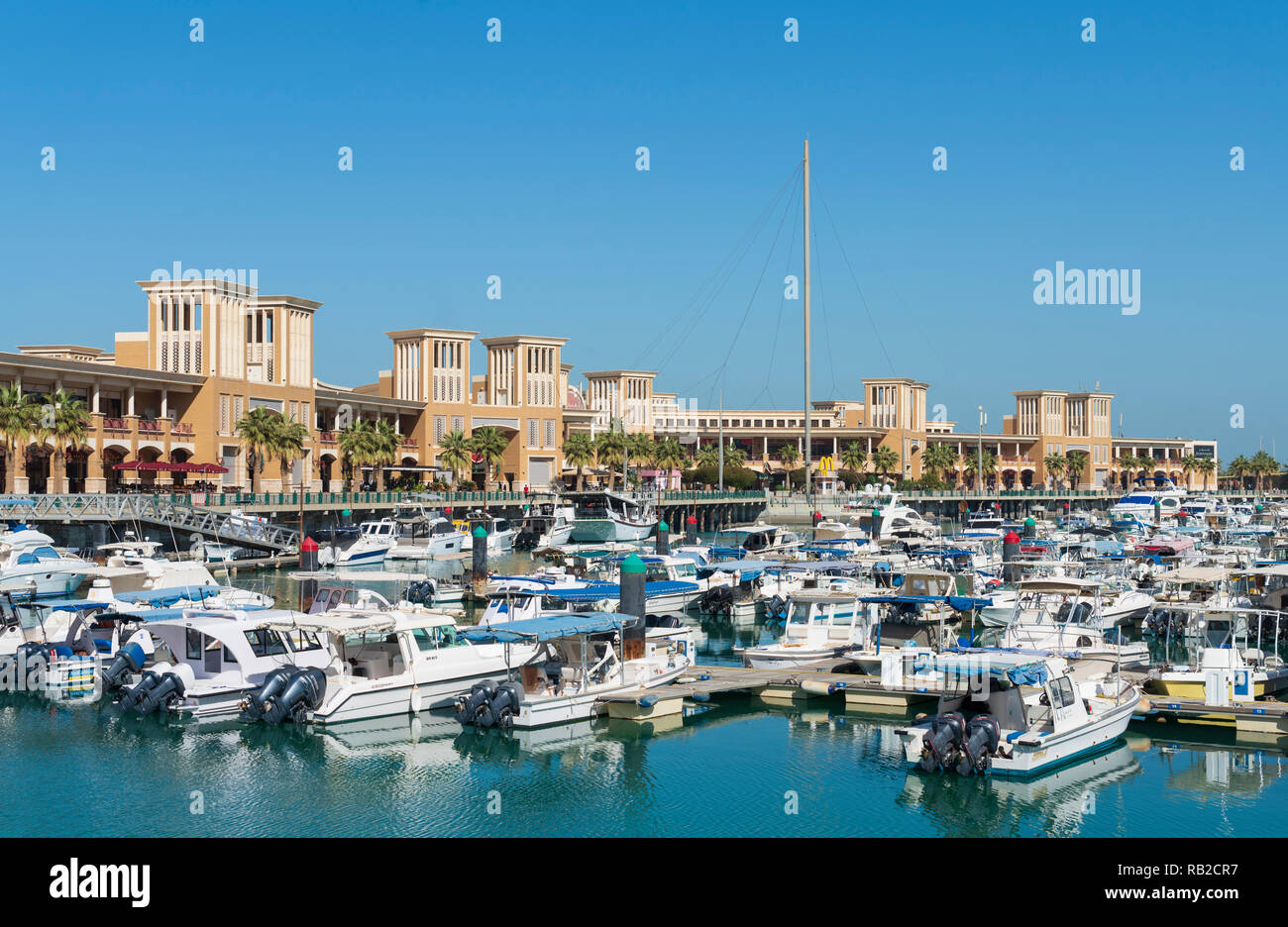 Marina at Souq Sharq shopping mall in Kuwait City, Kuwait Stock Photo ...