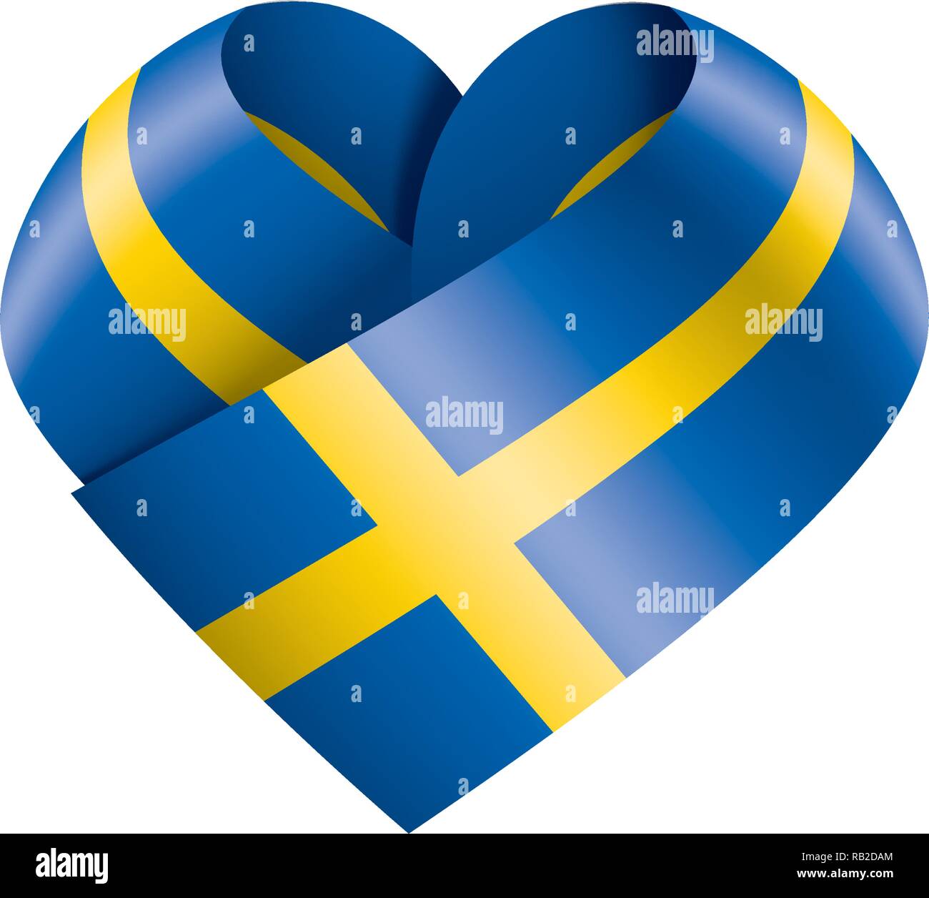 Sweden flag, vector illustration on a white background Stock Vector ...