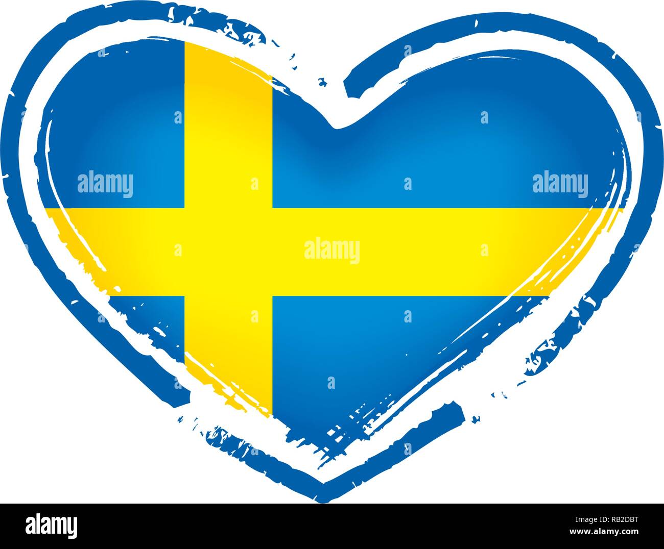 Sweden flag, vector illustration on a white background Stock Vector ...