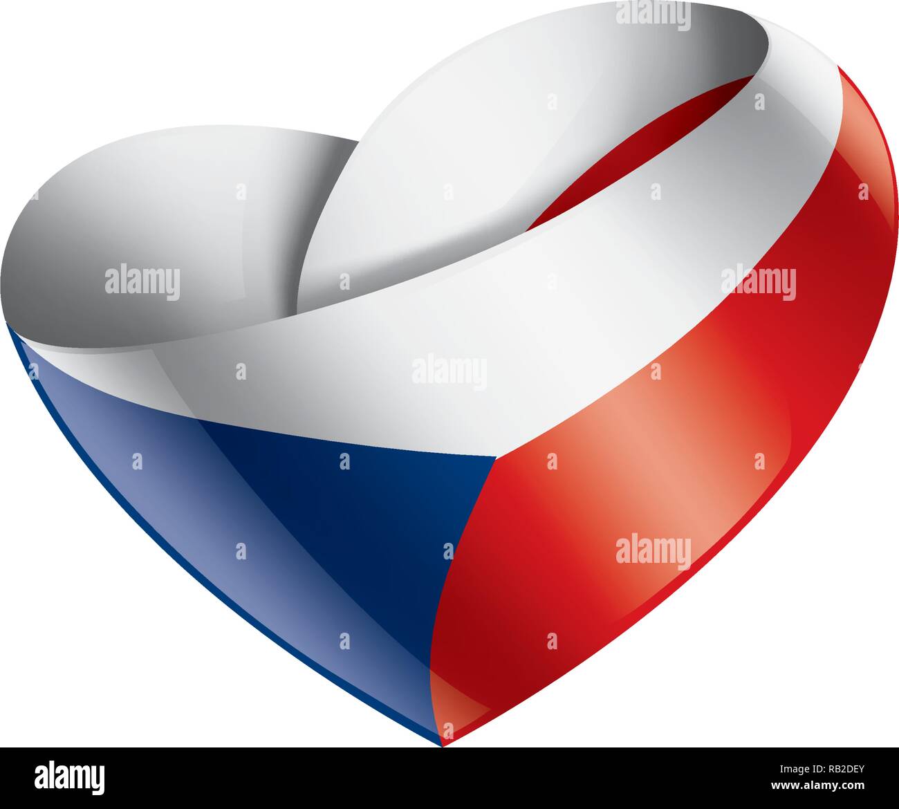 Czechia flag, vector illustration on a white background Stock Vector ...