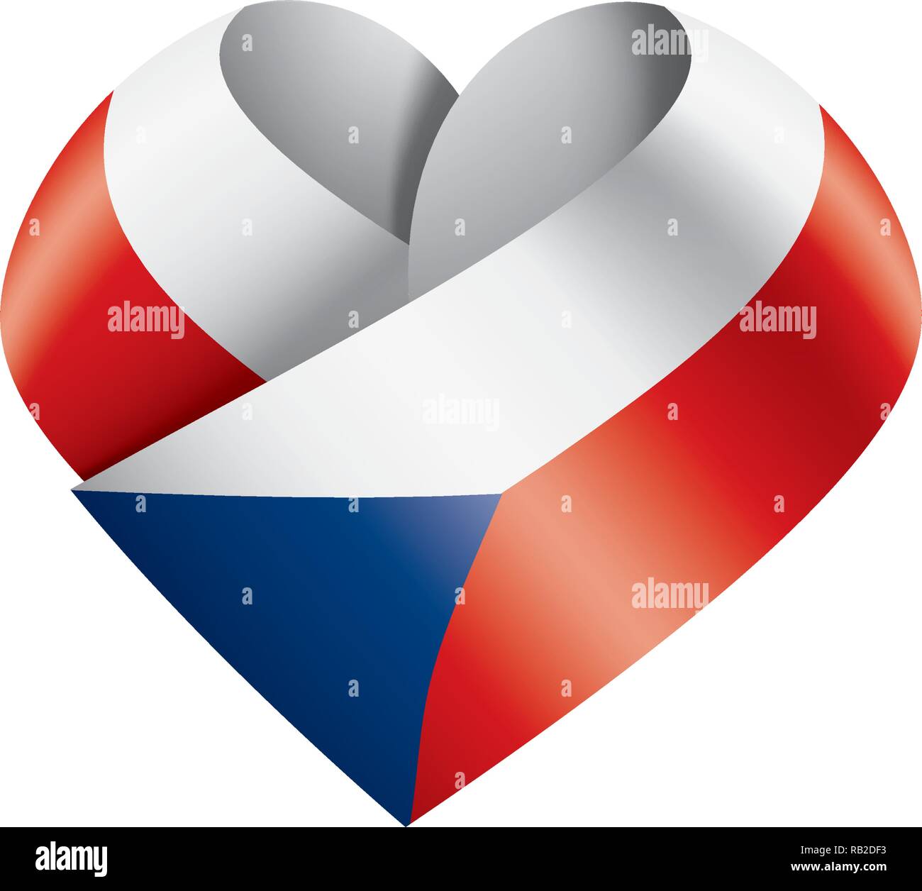 Czechia flag, vector illustration on a white background Stock Vector ...