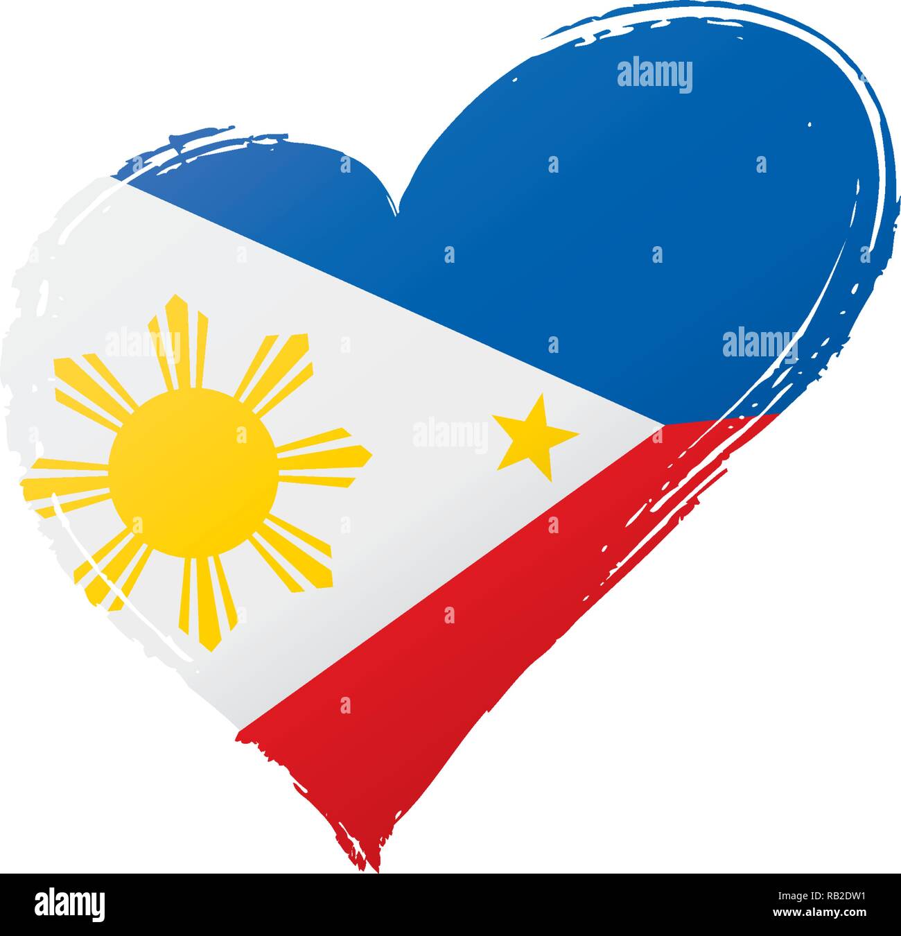 Philippines flag, vector illustration on a white background Stock ...