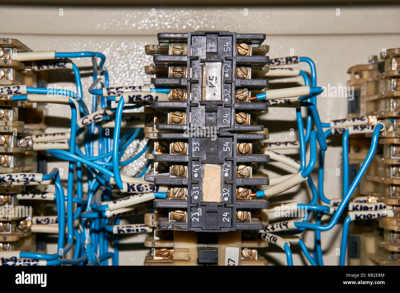 Terminals in electrical control panel hi-res stock photography and ...