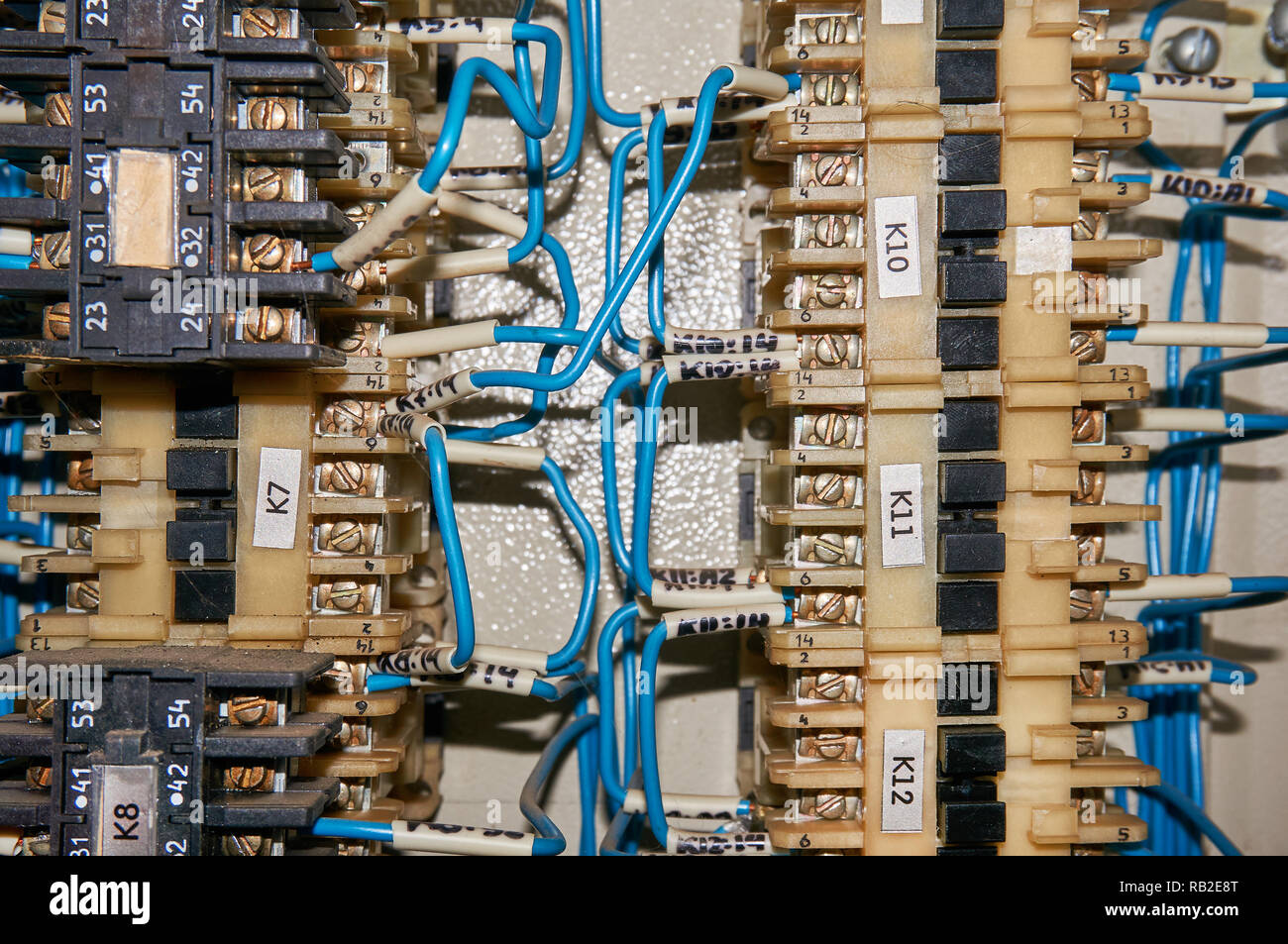 Relay panel relays wires hi-res stock photography and images - Alamy
