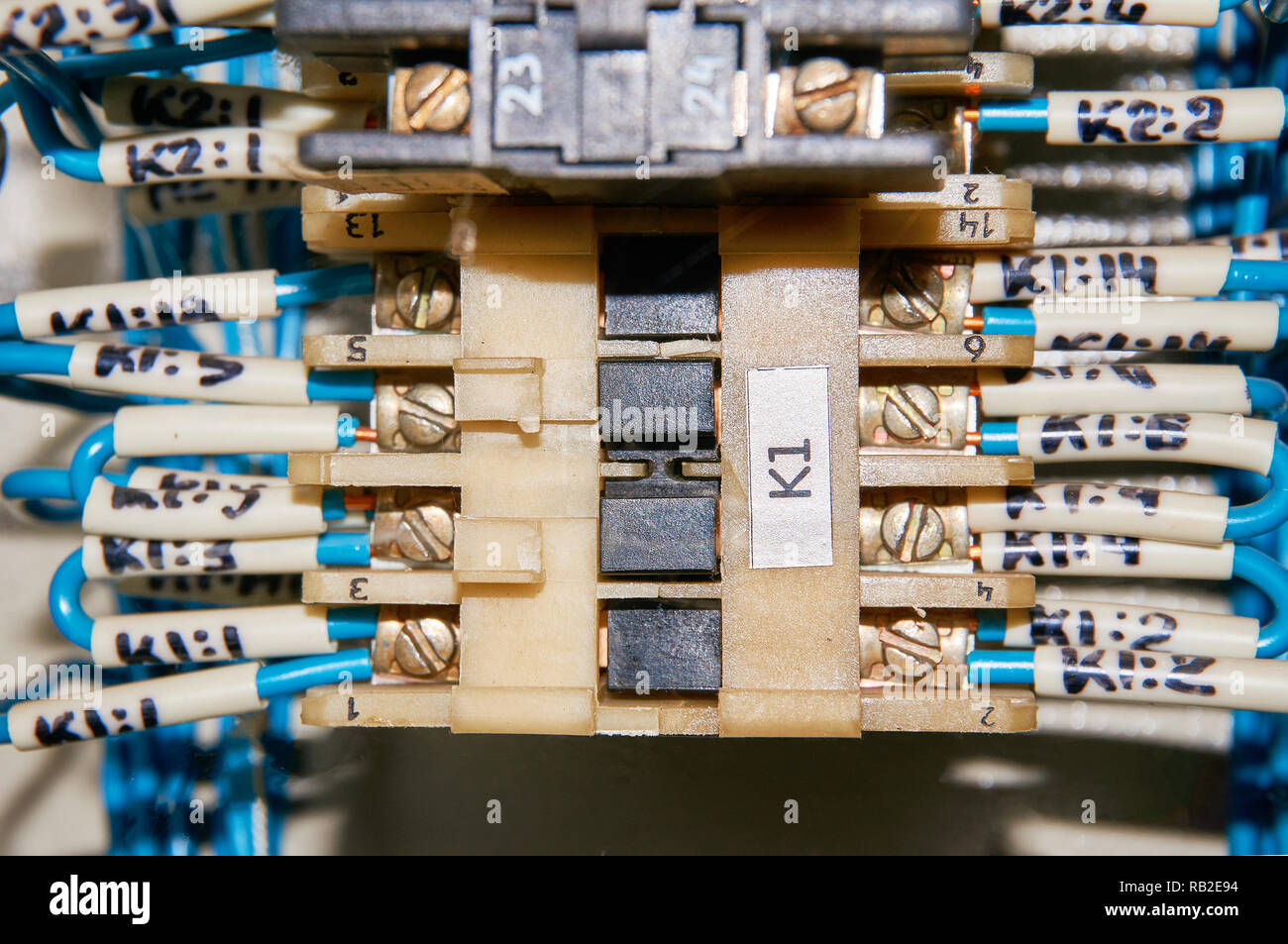 Terminals in electrical control panel hi-res stock photography and ...