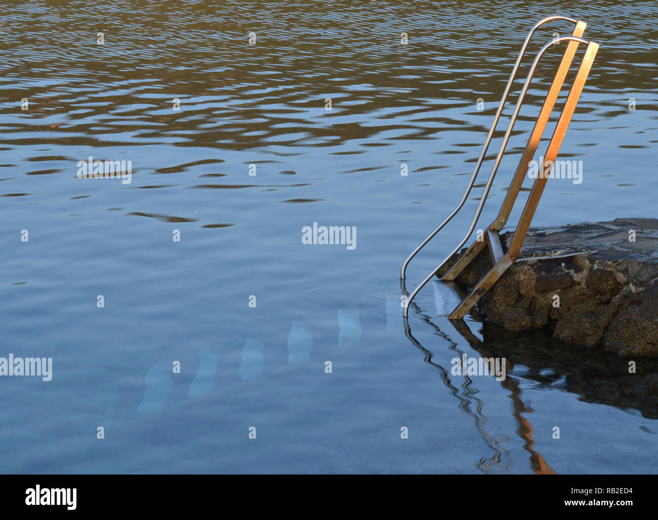 Ladder into the sea hi-res stock photography and images - Alamy