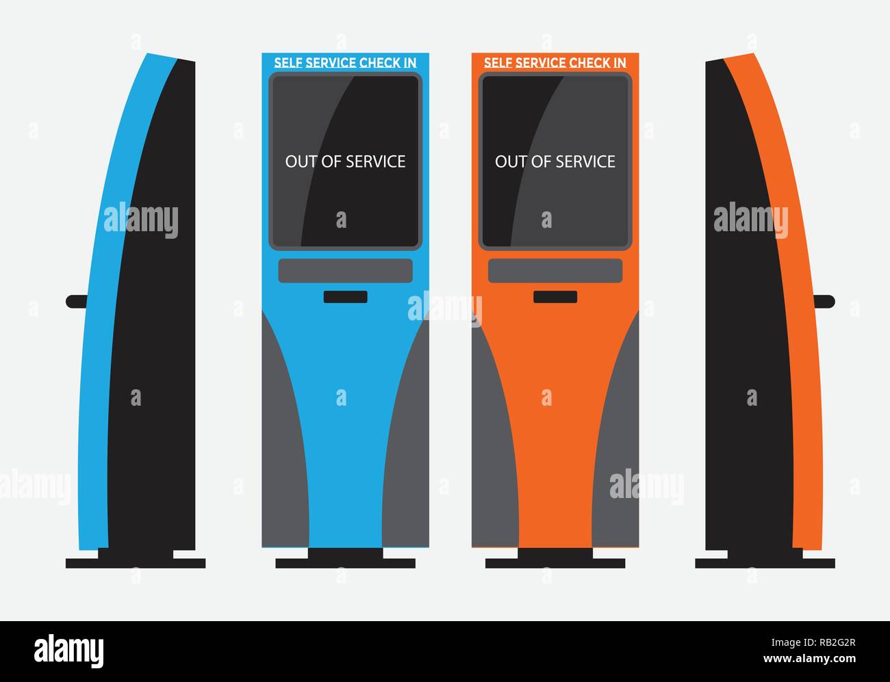 Self checkout vector vectors hi-res stock photography and images - Alamy