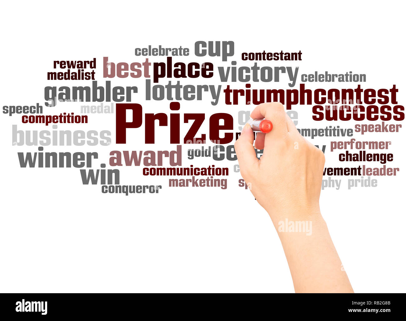 Hand writing trophy hi-res stock photography and images - Alamy