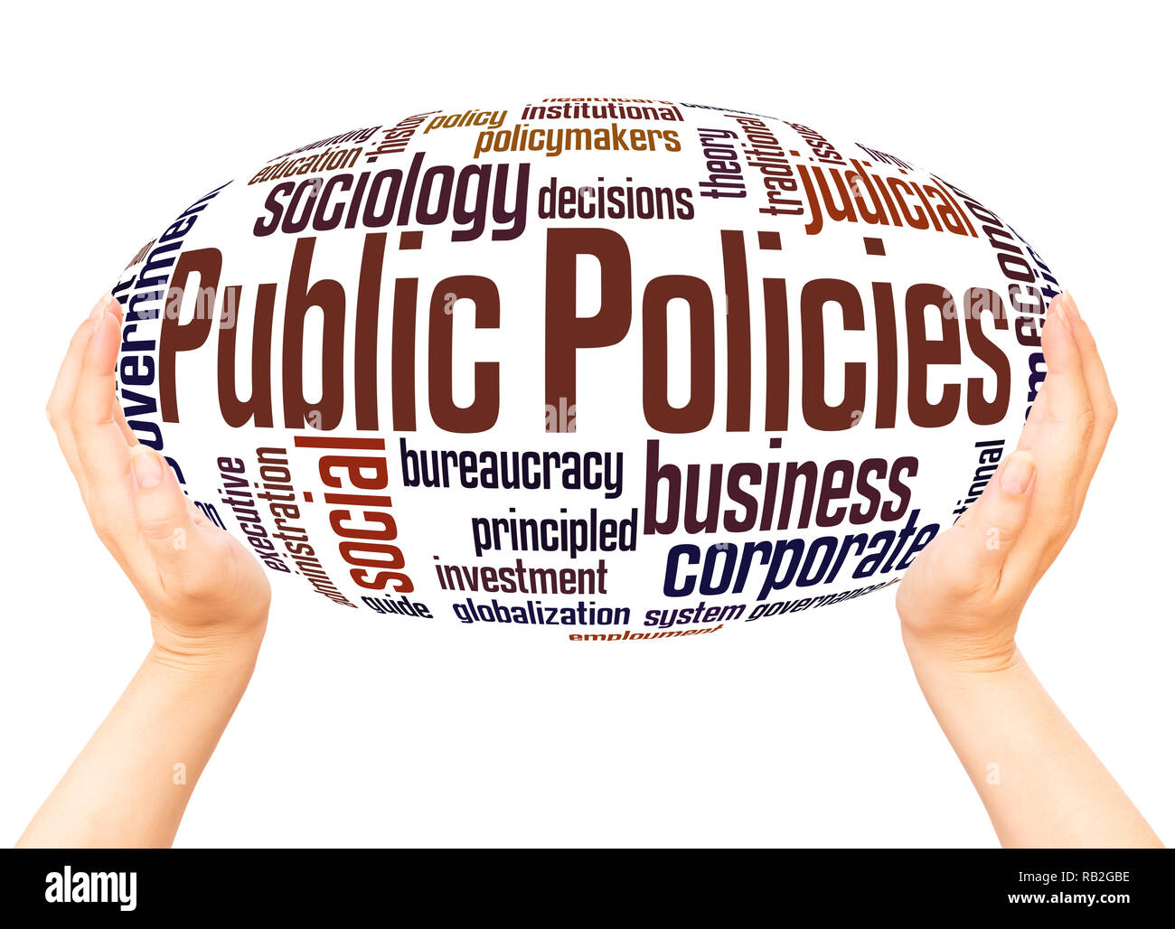 Public Policies word cloud hand writing concept on white background ...