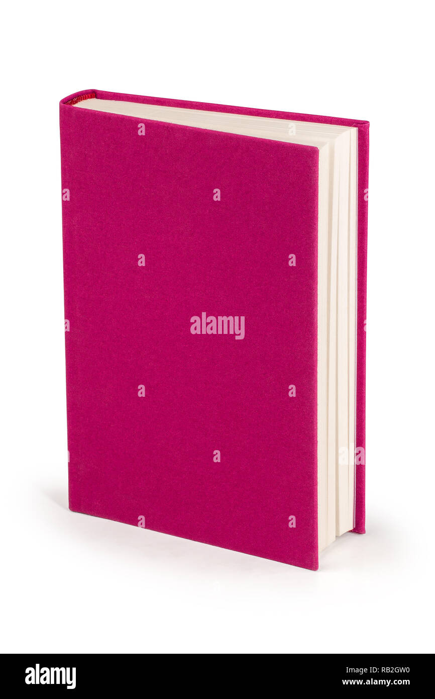 purple blank hardcover book with clipping path Stock Photo - Alamy