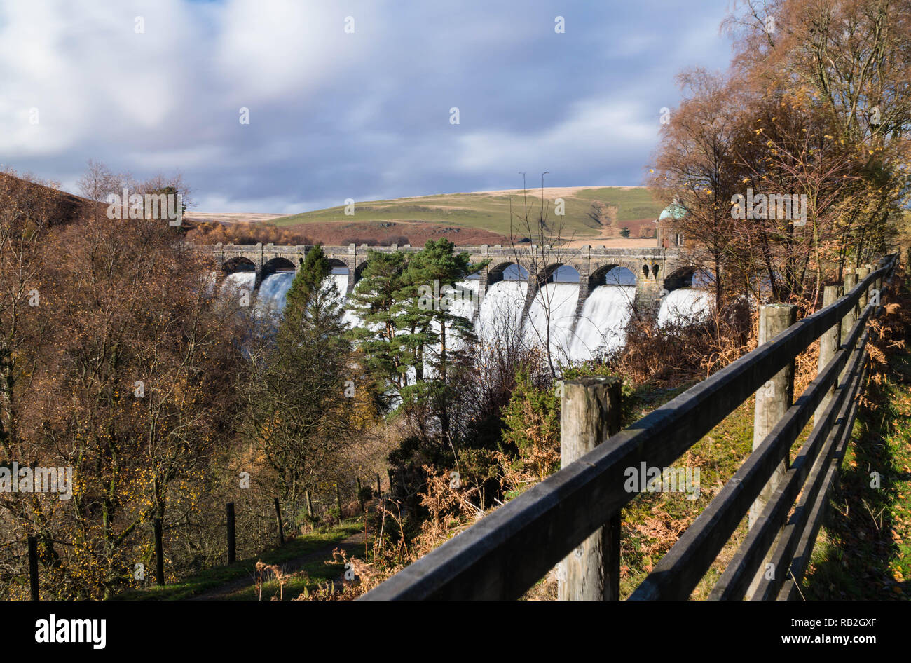 Craig Goch dam Elan Valley Rhayader Powys Wales UK. November 2018 Stock ...
