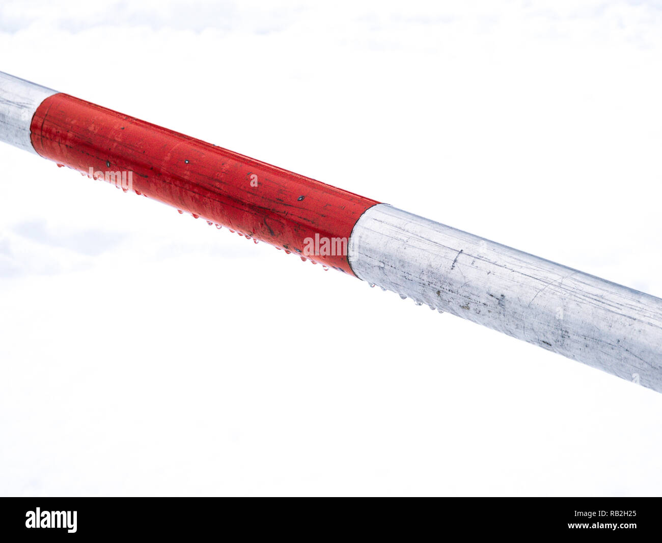 Red security barriers hi-res stock photography and images - Alamy