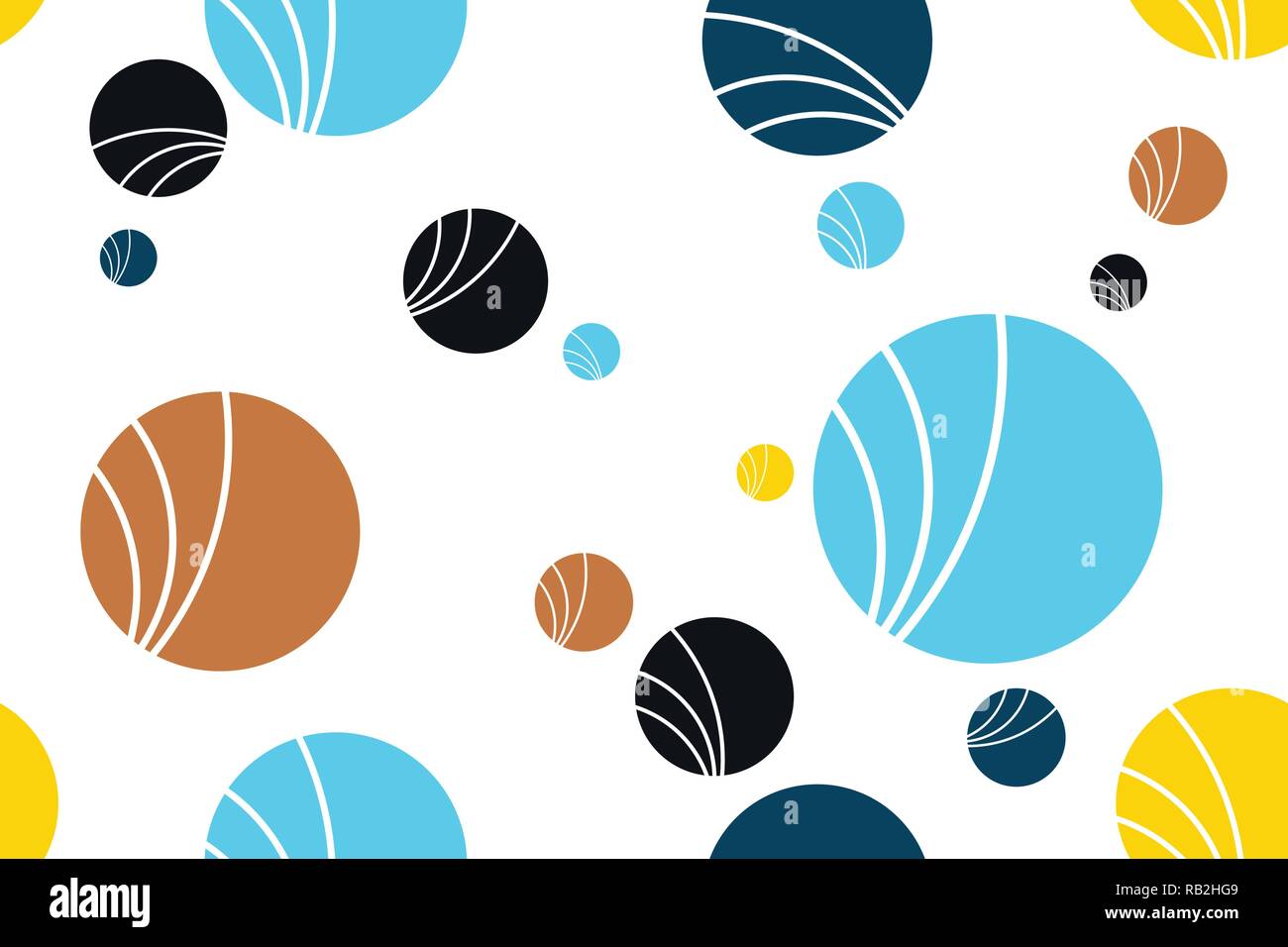 Seamless abstract background made with colorful circle shapes. Modern ...