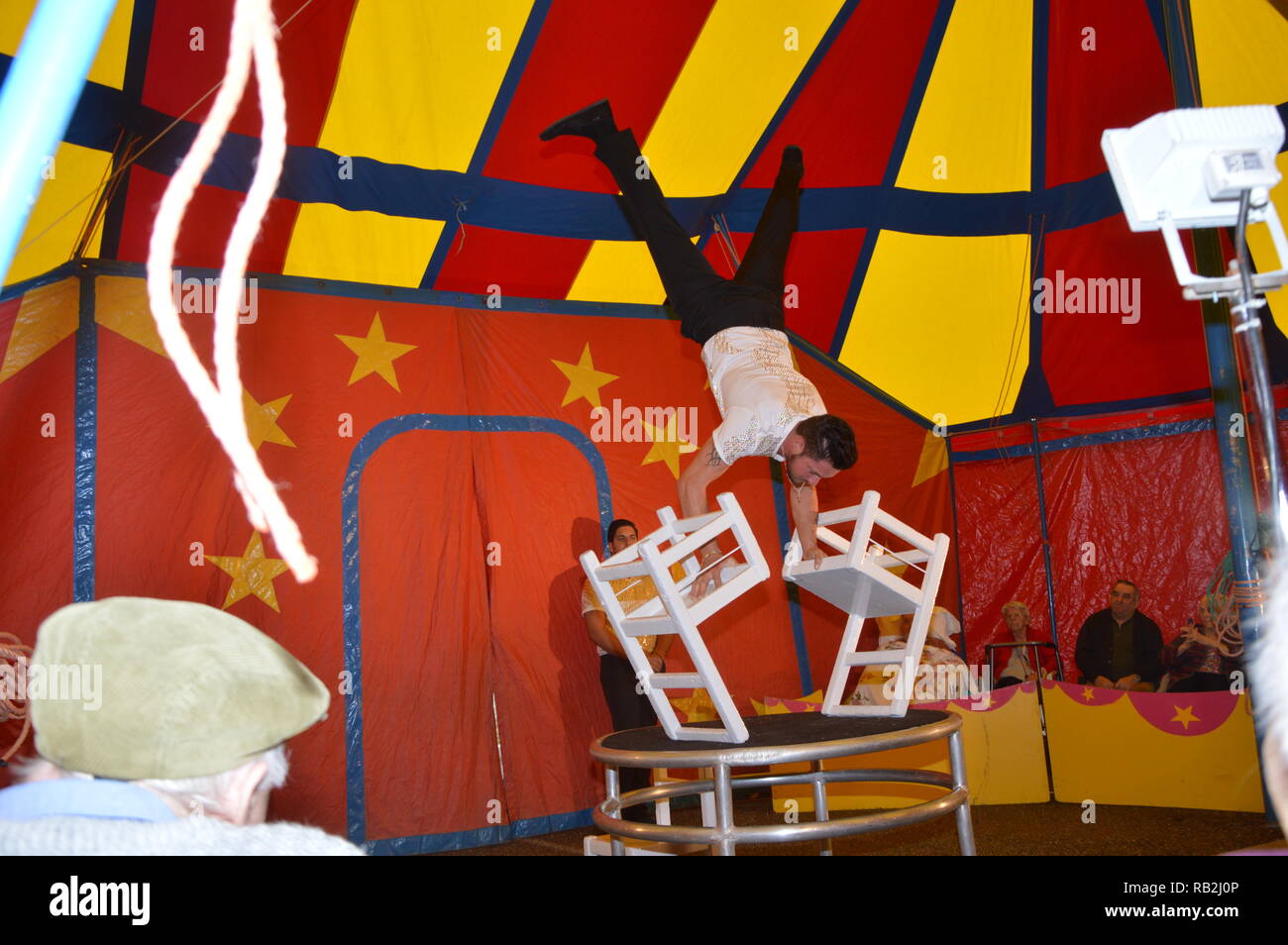 Circus tent top vintage hi-res stock photography and images - Alamy