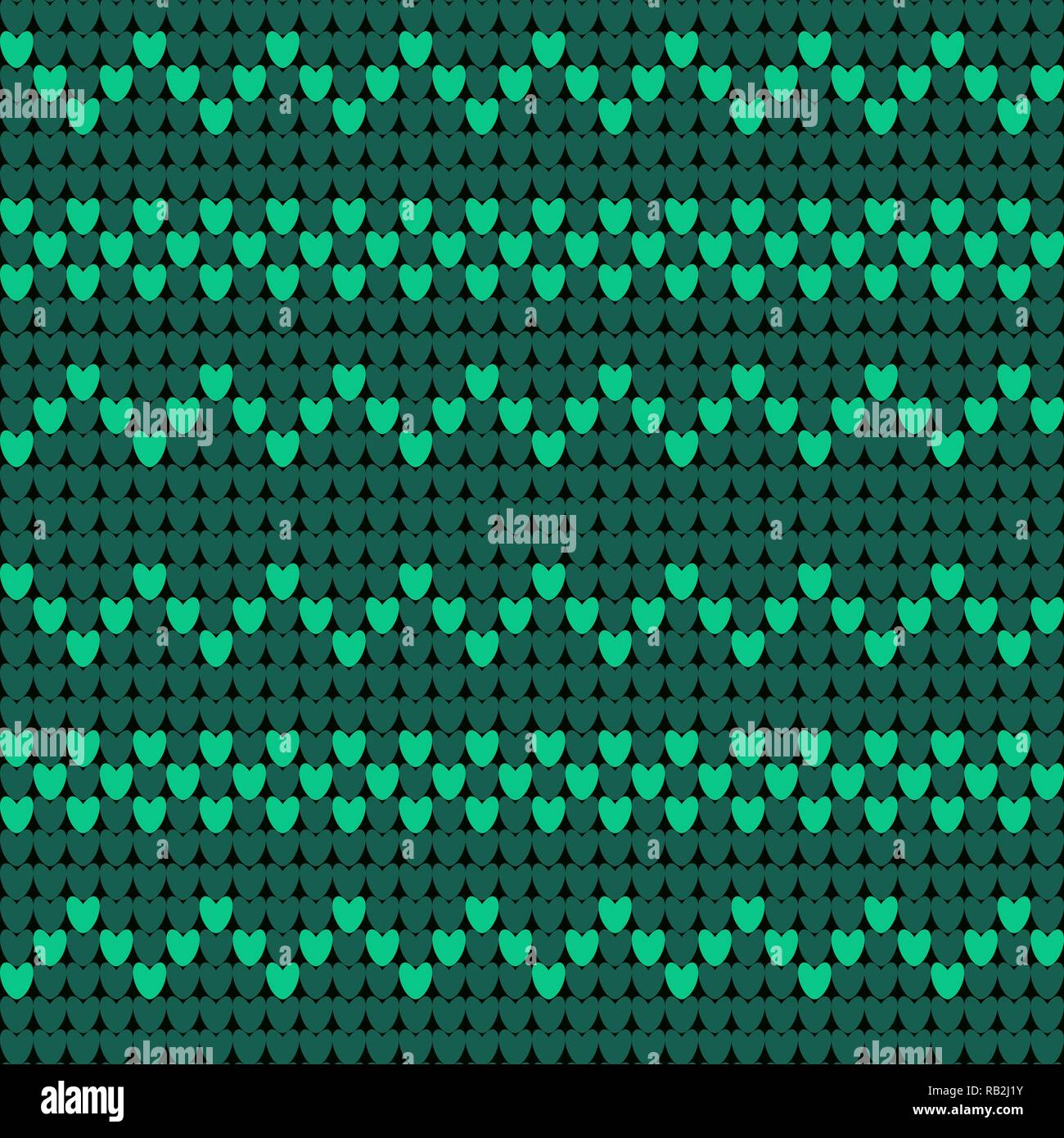 Knitted green pattern. Realistic knit texture vector seamless pattern ...