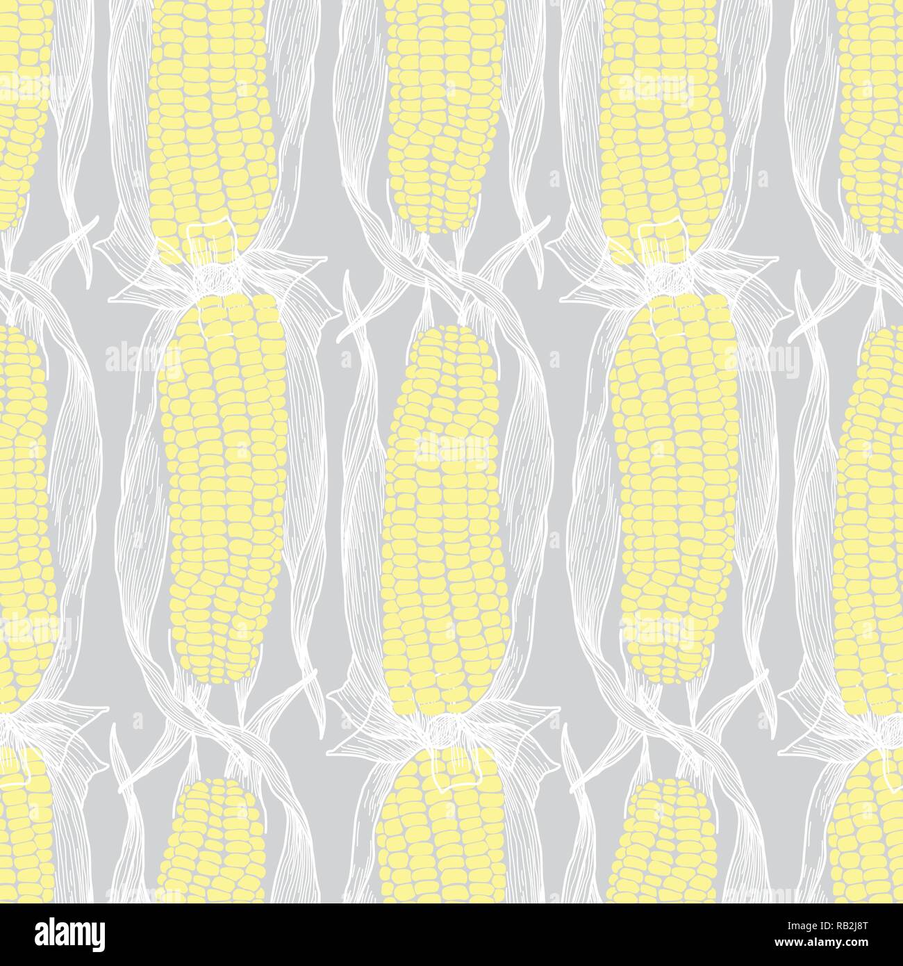 Corn drawing Stock Vector Images - Alamy
