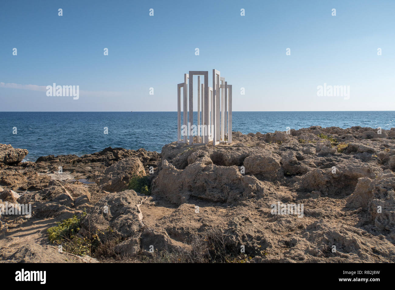 The View from the coastal walk in Paphos Cyprus Stock Photo - Alamy