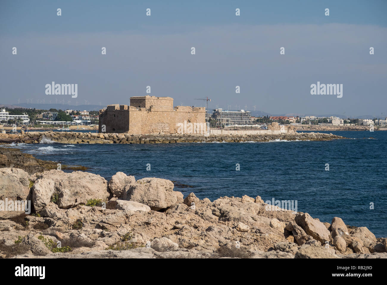 The View from the coastal walk in Paphos Cyprus Stock Photo - Alamy