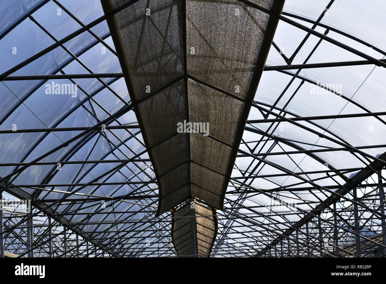 Beautiful interior architectural steel structure of roof Stock Photo ...