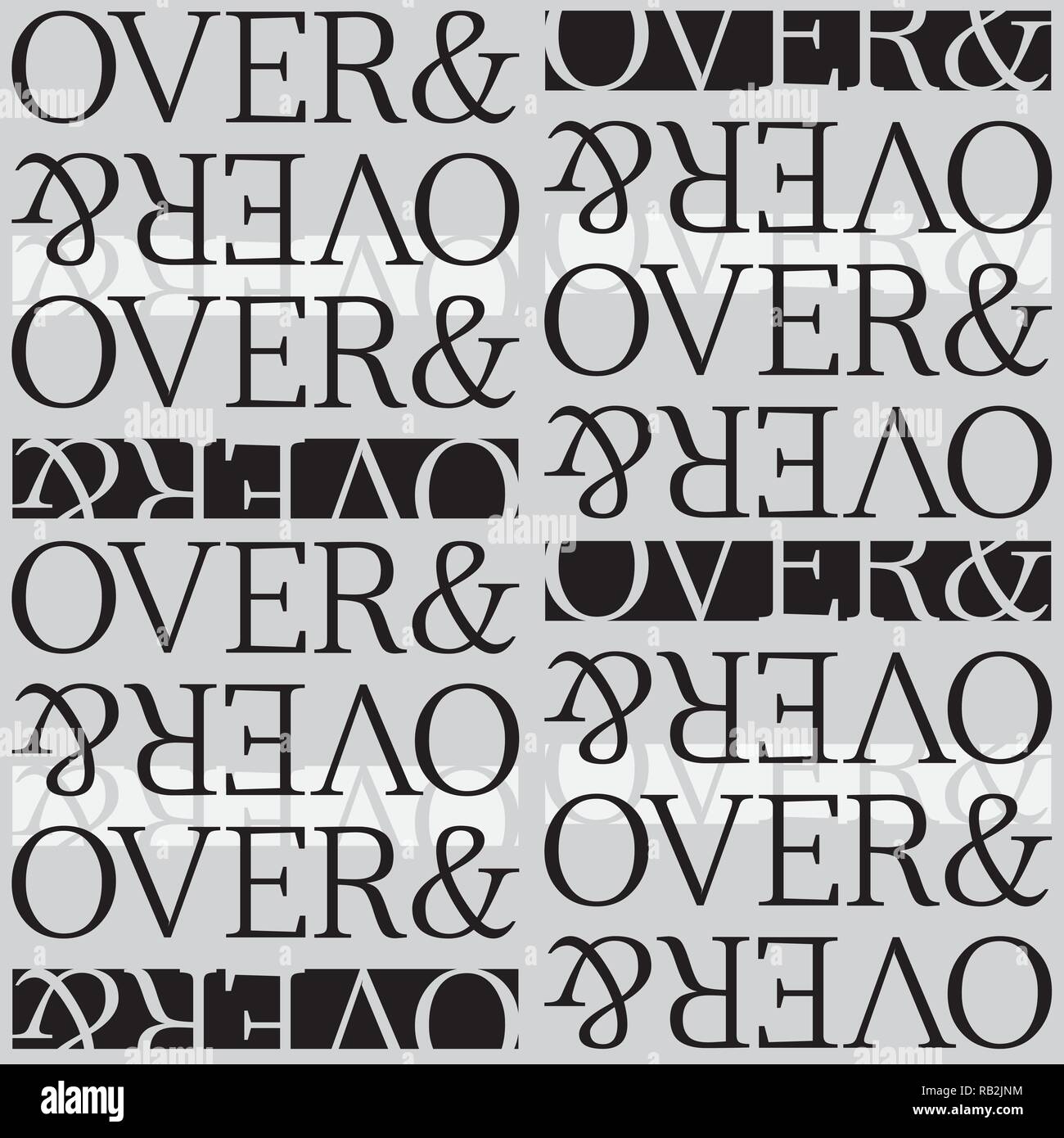 Over & Over & Over typography seamless pattern Stock Vector Image & Art ...