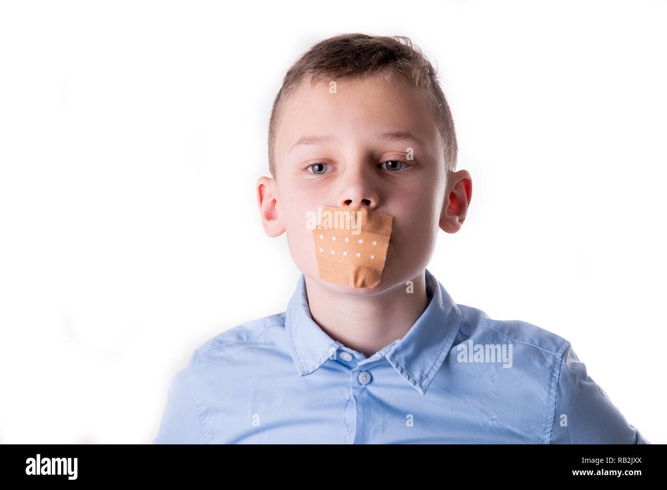 Cross over mouth hi-res stock photography and images - Alamy