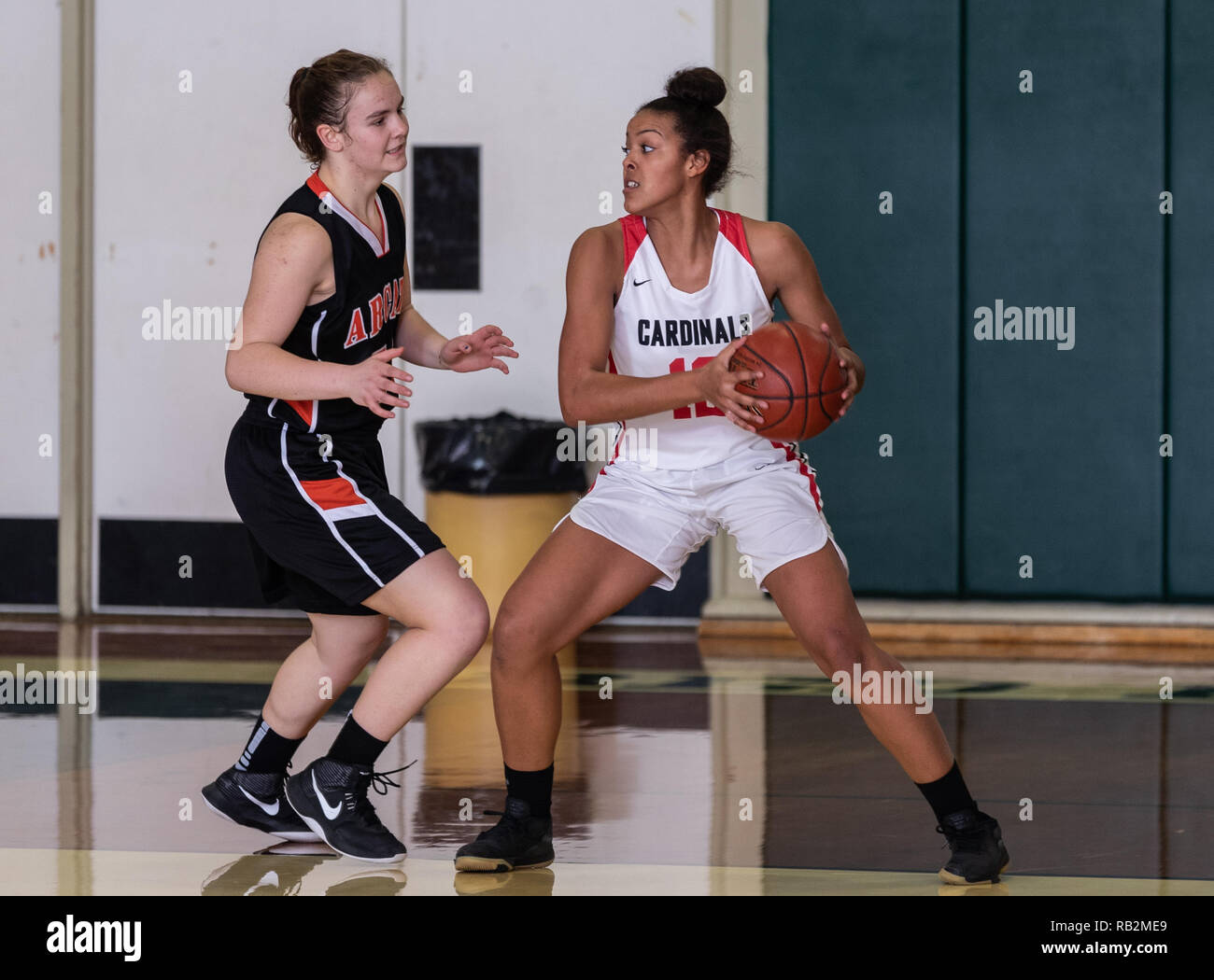 Basketball action with Arcata vs. Corning High School in Red Bluff ...
