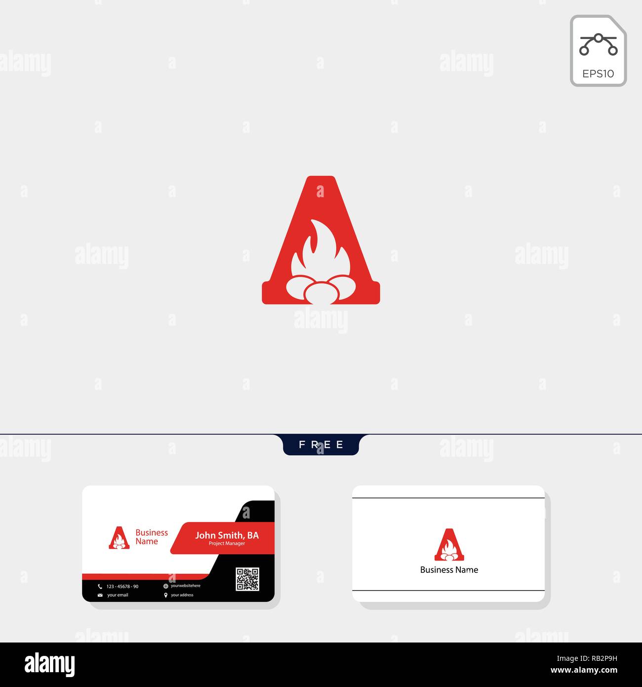 initial A logo template for corporate vector illustration, business ...