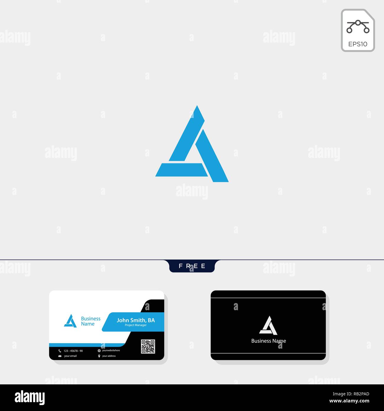 initial A logo template for corporate vector illustration, business ...