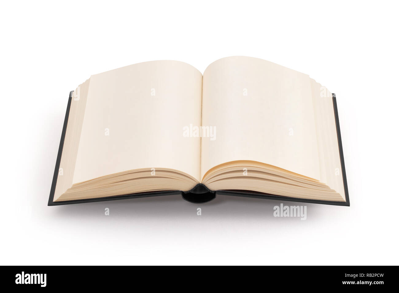 Open Book with blank pages - clipping path Stock Photo - Alamy