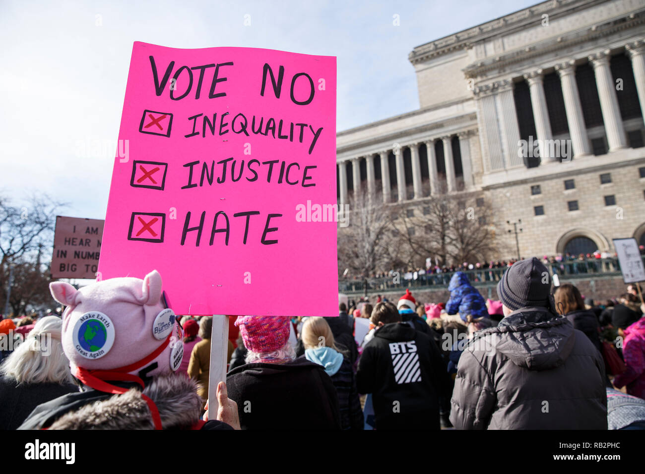 Pink rally hi-res stock photography and images - Alamy