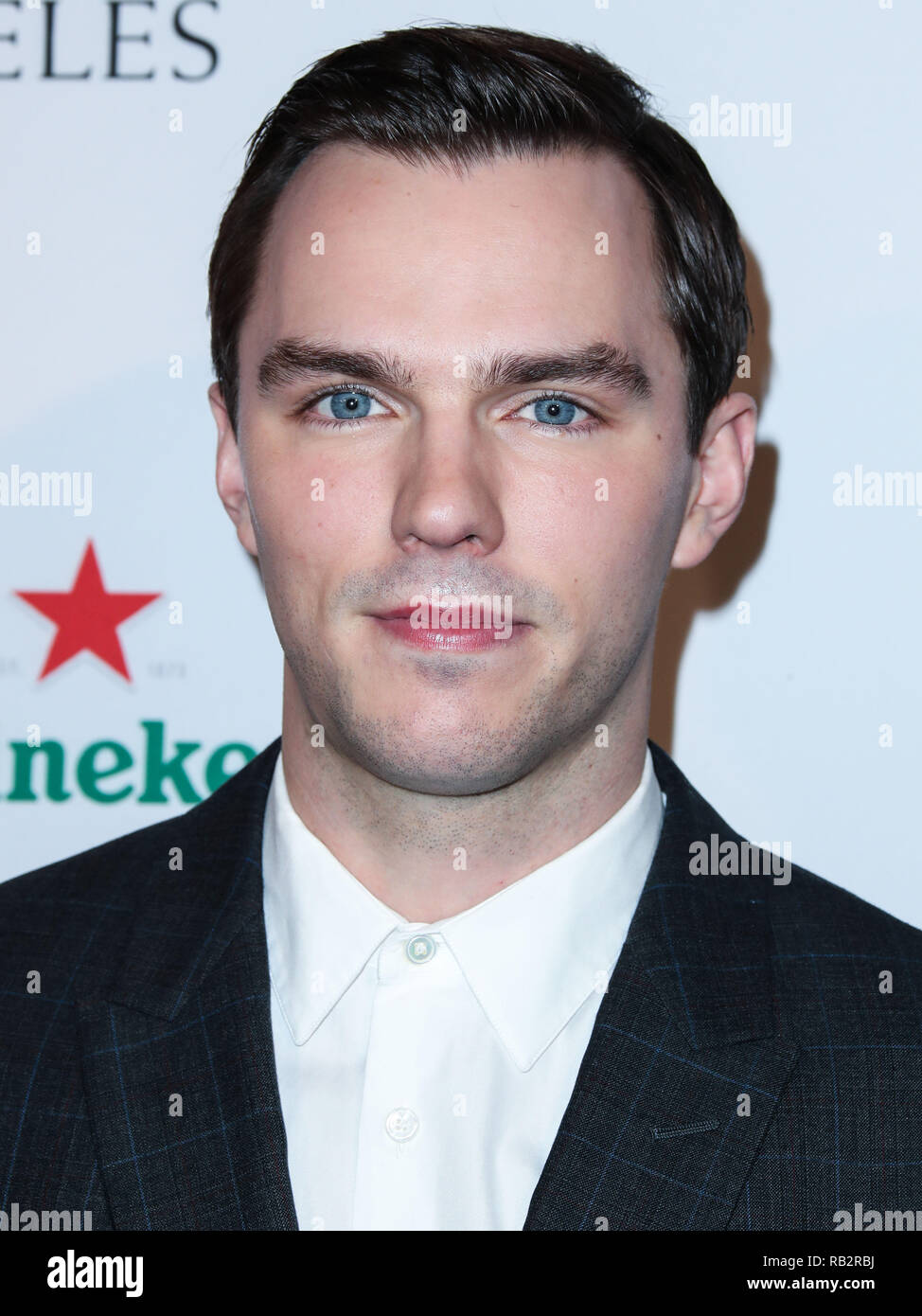 British actor nicholas hoult arrives hi-res stock photography and ...