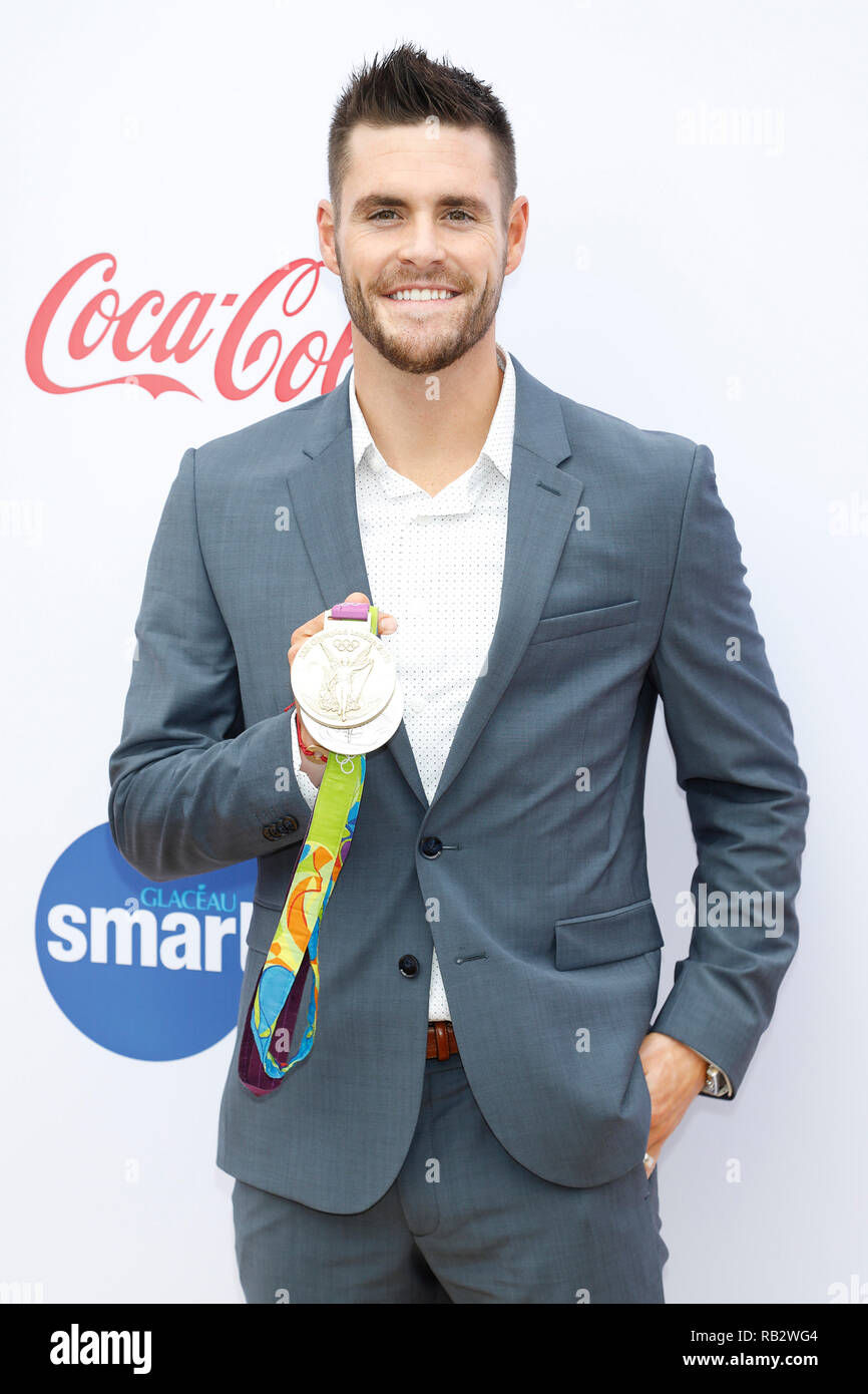 David Boudia is photographed arriving at the 6th annual Gold Meets ...