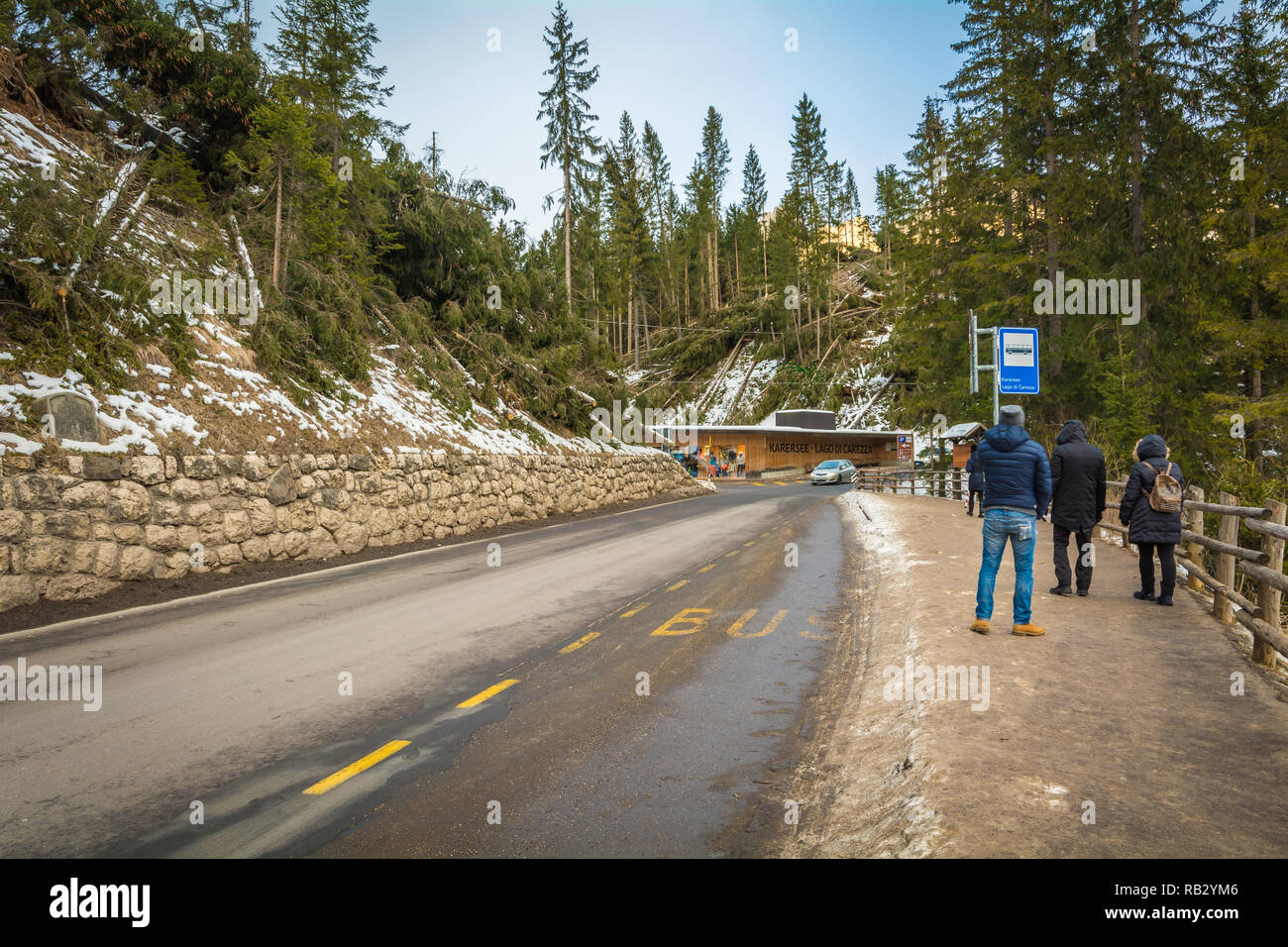 Karersee pass hi-res stock photography and images - Alamy