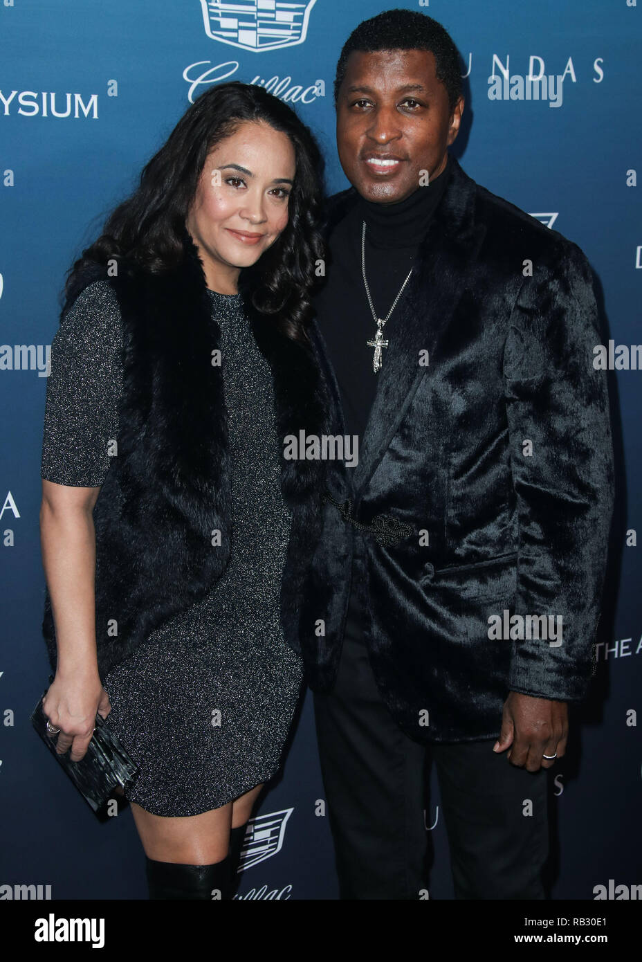 LOS ANGELES, USA - JANUARY 05: Nicole Pantenburg and husband Babyface ...