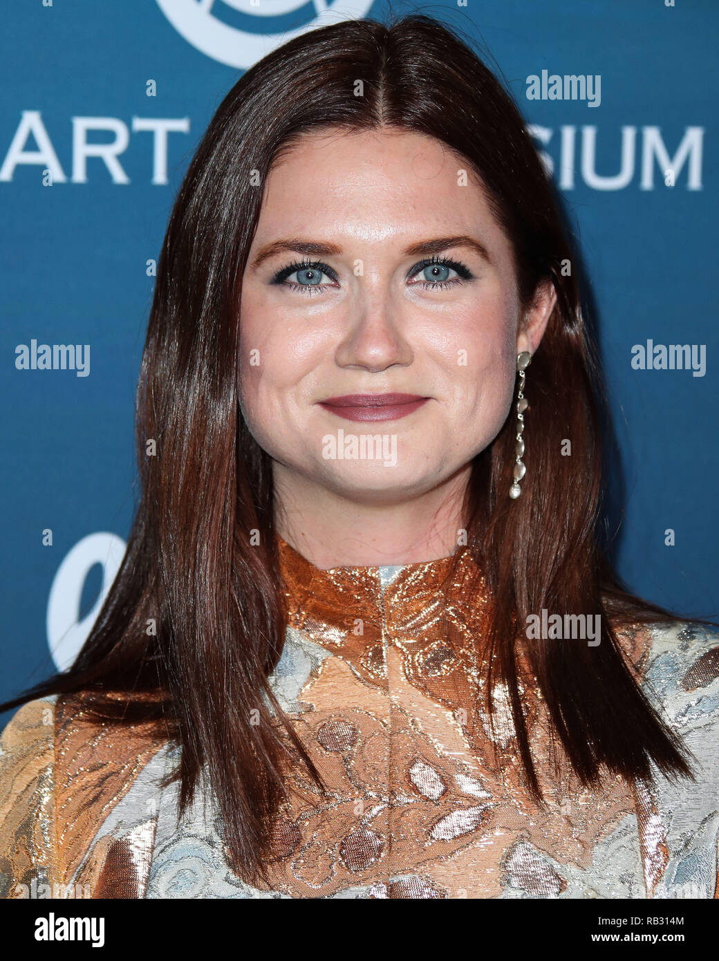 LOS ANGELES, USA - JANUARY 05: Actress Bonnie Wright arrives at The Art ...