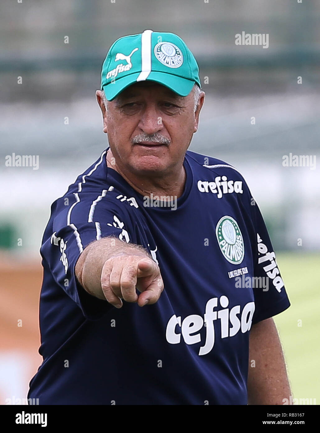 Sao Paulo, Brazil. 6 January 2019. TREINO DO PALMEIRAS - The coach ...
